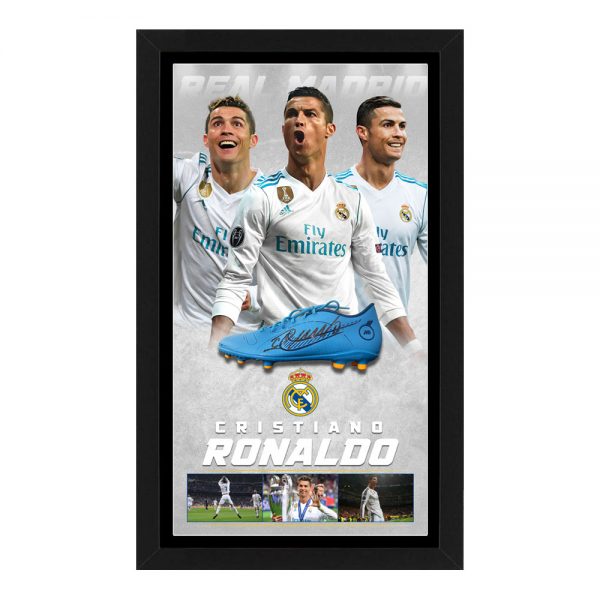 Soccer - Cristiano Ronaldo Real Madrid Signed & Framed Boot ...