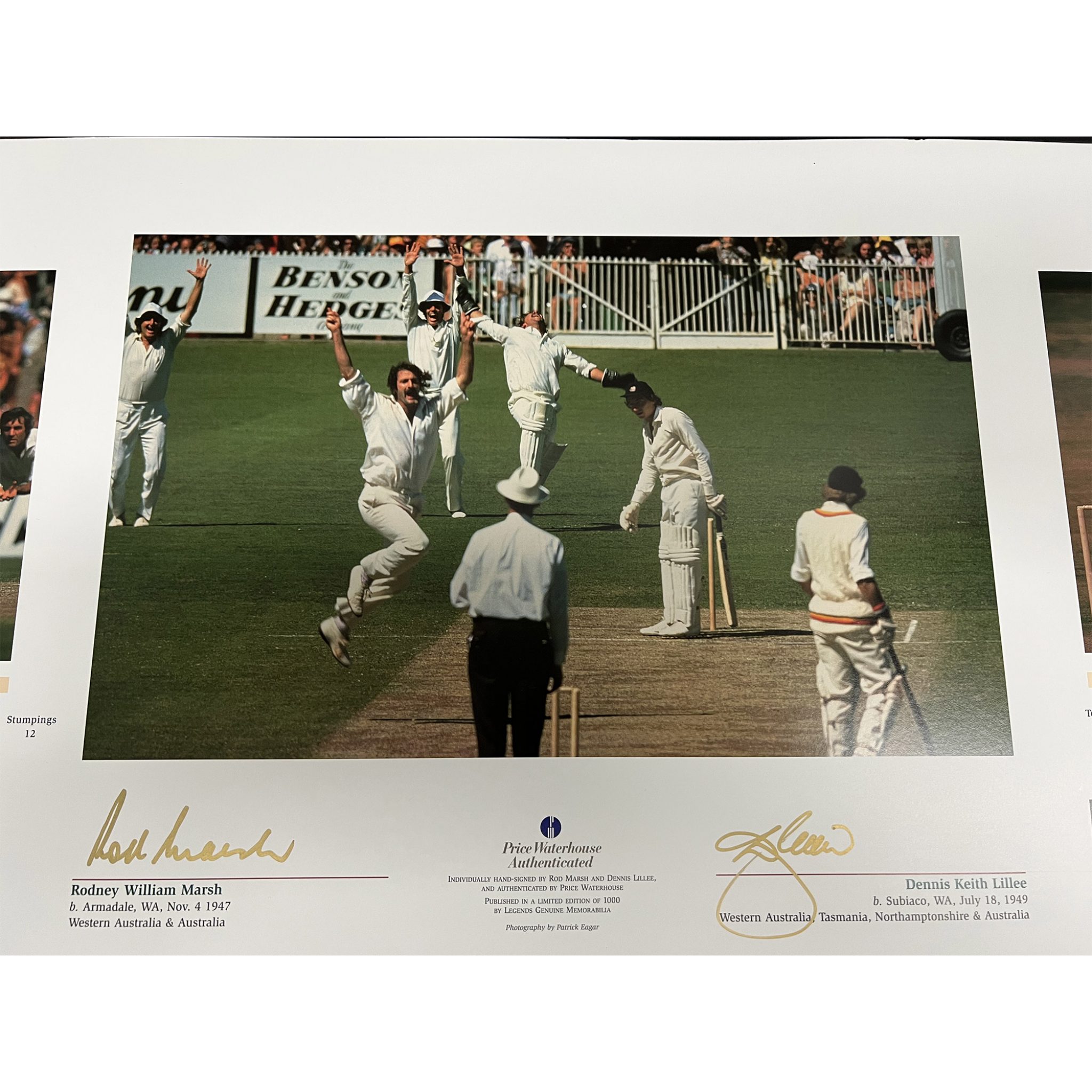 Cricket - Rod Marsh and Dennis Lillee 'Caught Marsh, Bowled Lillee ...