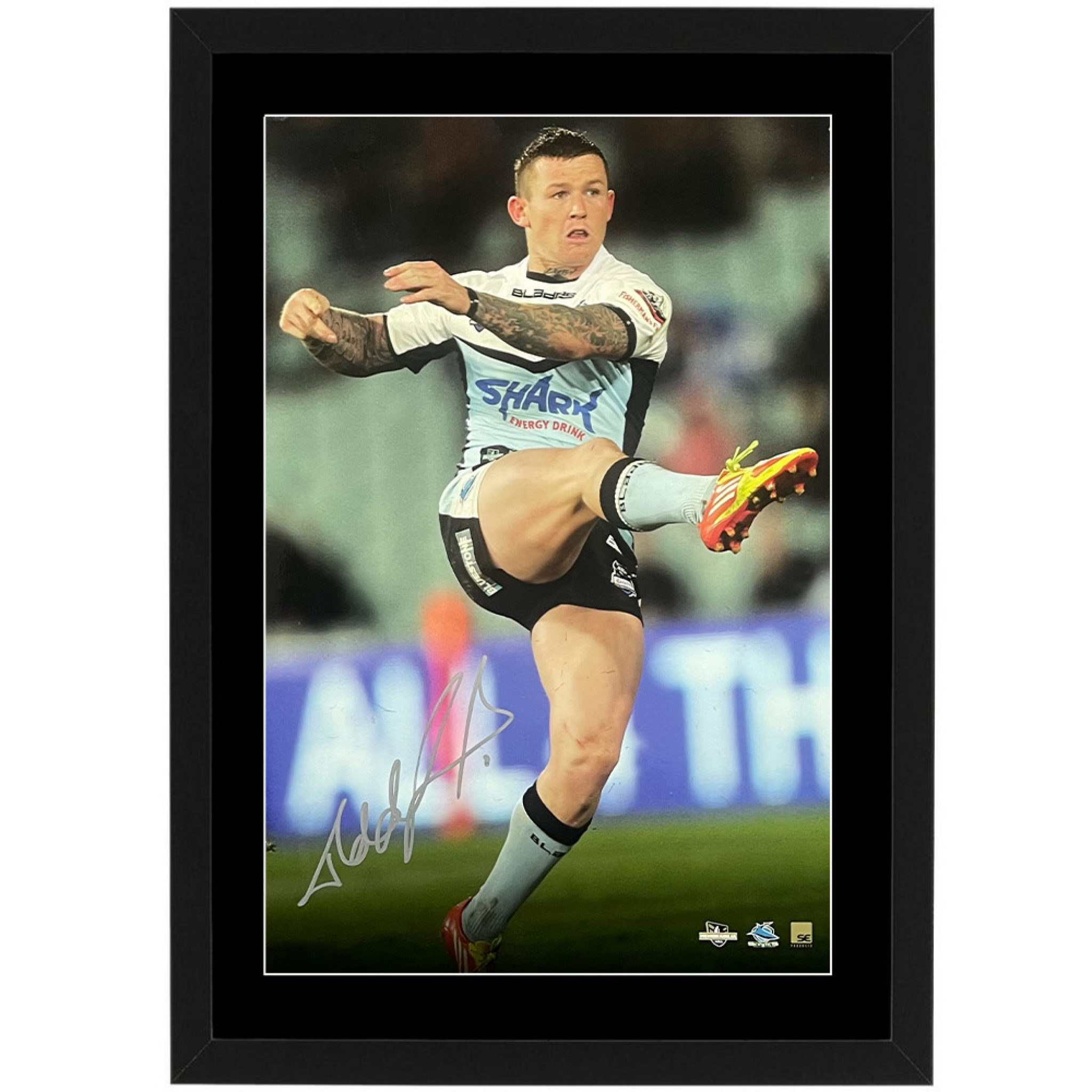 NRL - Cronulla Sharks - Todd Carney Signed & Framed Photograph ...