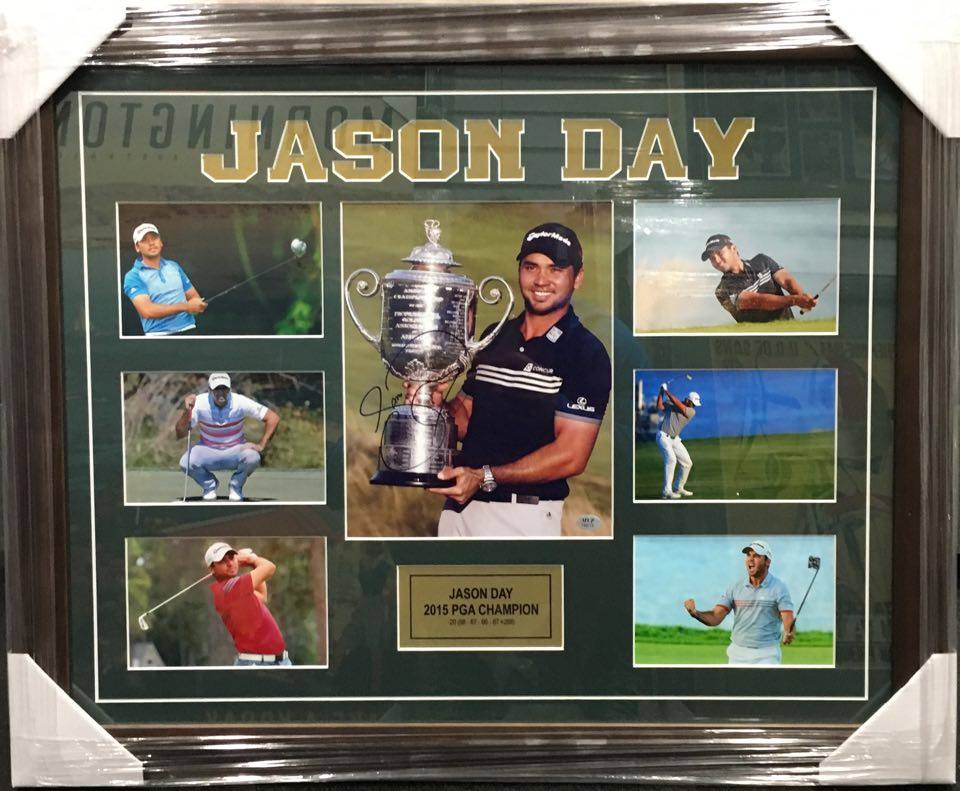 Golf - Jason Day Signed & Framed 2015 PGA Champion Photo Collage ...
