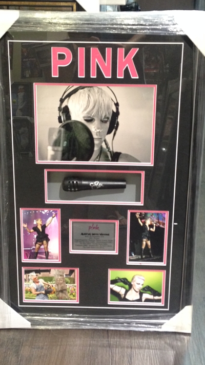 Music - Pink - Signed and Framed Microphone Collage | Taylormade ...
