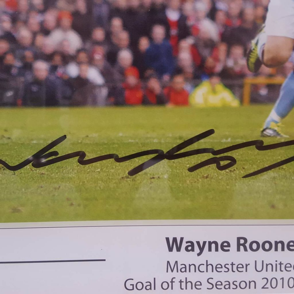 Soccer - Wayne Rooney Manchester United Signed & Framed "Goal of The ...