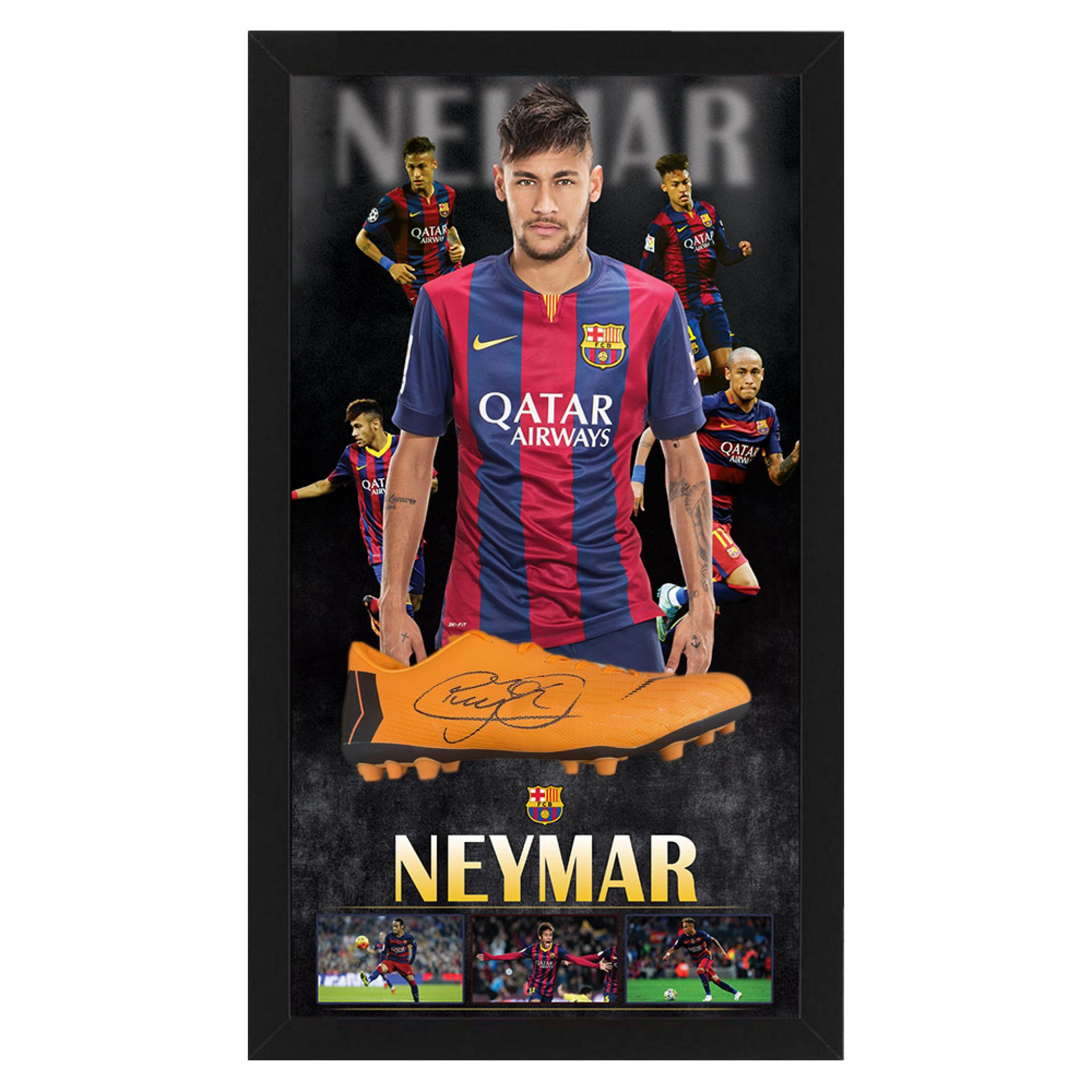 Soccer – Neymar Jr. Signed & Framed PSG Jersey | Taylormade Memorabilia ...