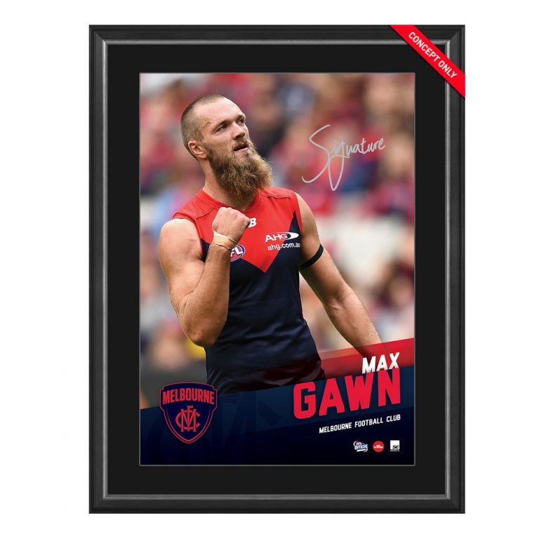 Melbourne Demons - Max Gawn Personally Signed Vertaramic | Taylormade ...