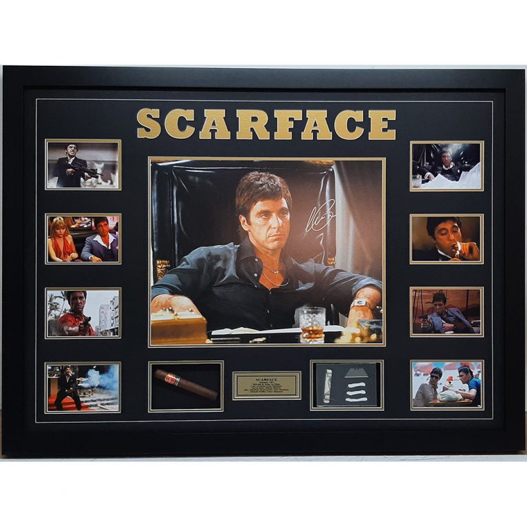 Scarface Signed & Framed 16x20 Photograph with Cocaine & Cigar ...