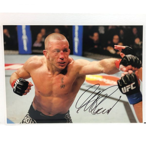 UFC – Georges St-Pierre Hand Signed A3 Photo 1 | Taylormade Memorabilia ...
