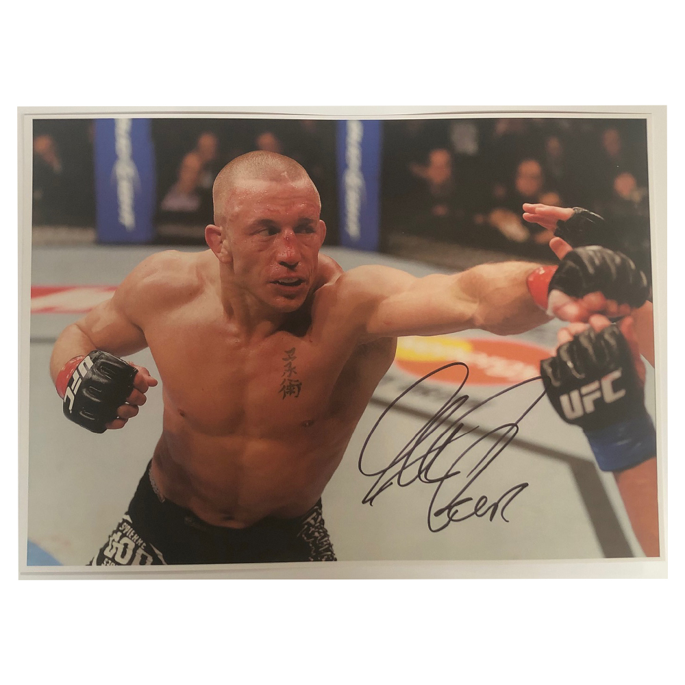 UFC – Georges St-Pierre Hand Signed Photo 1 | Taylormade Memorabilia ...