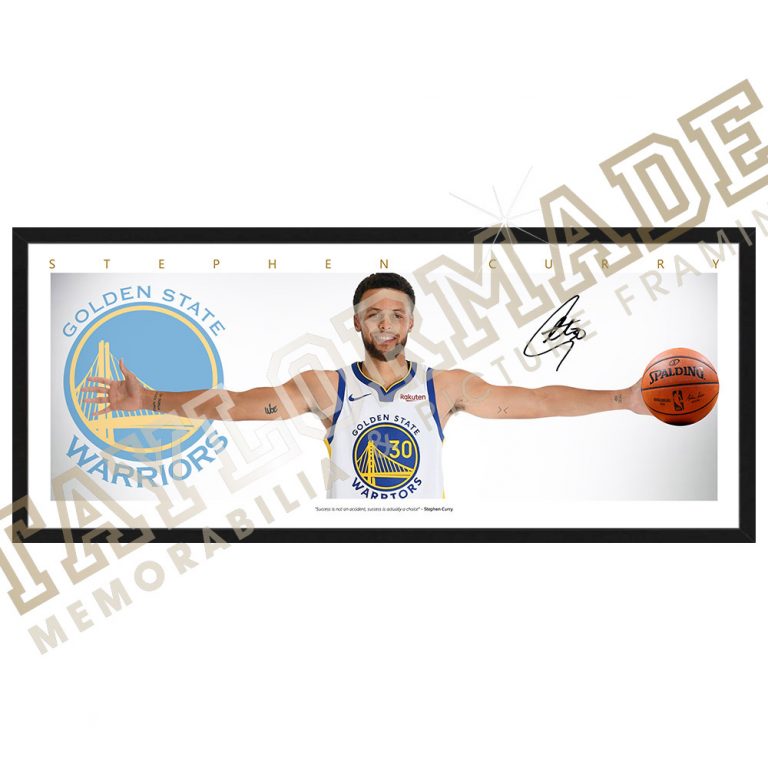 Stephen Curry Mini Wings Framed Print | Taylormade Memorabilia | Sports ...