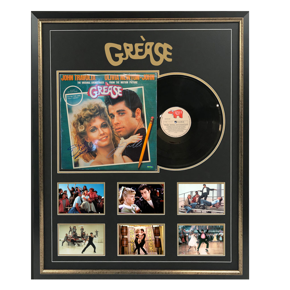 Music - Grease - Grease Soundtrack Signed & Framed Album Cover #29206 ...