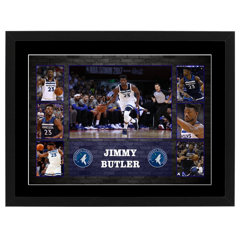 Basketball - Jimmy Butler Minnesota Timberwolves 2017-18 Framed Pre ...