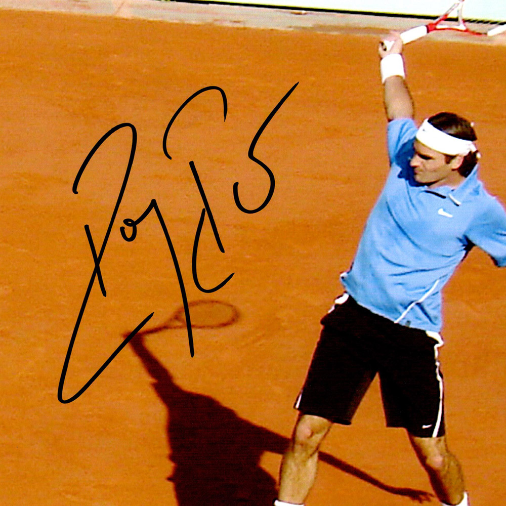 Tennis - Roger Federer Signed & Framed Photo Display | Taylormade ...