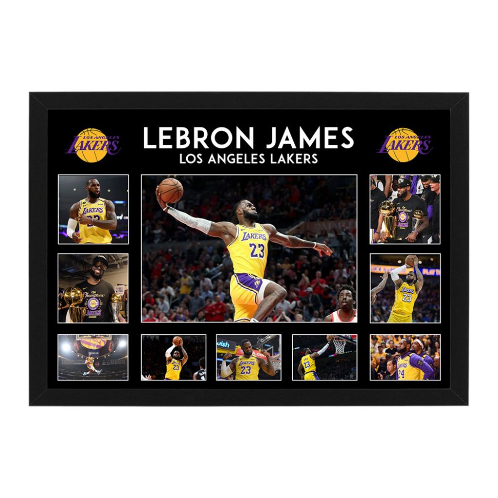 Basketball - Lebron James Lakers Framed Large Photo Collage ...
