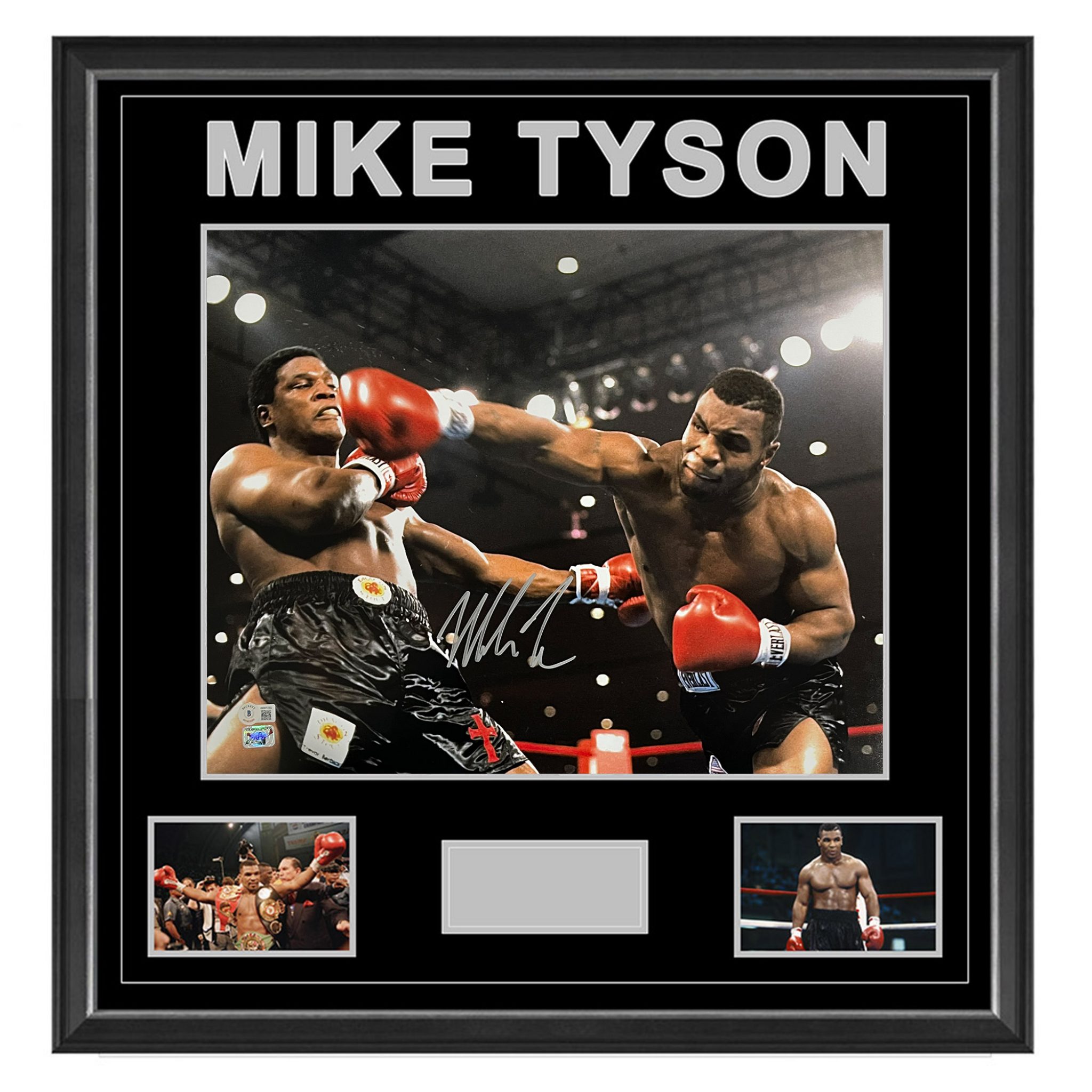 Boxing Mike Tyson Signed And Framed Canvas Taylormade Memorabilia