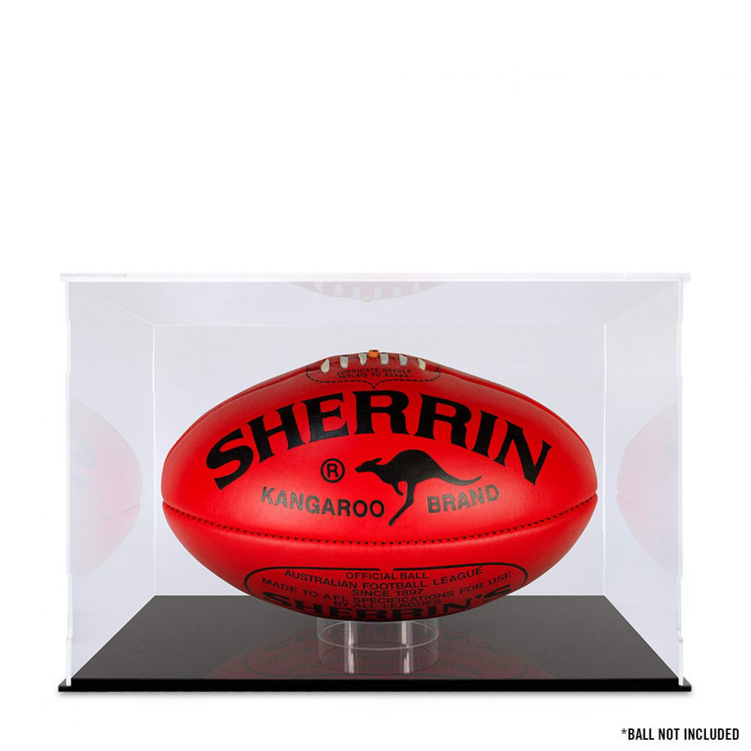 Display Case - AFL Football / NRL Rugby Ball Flatpack Acrylic Display ...