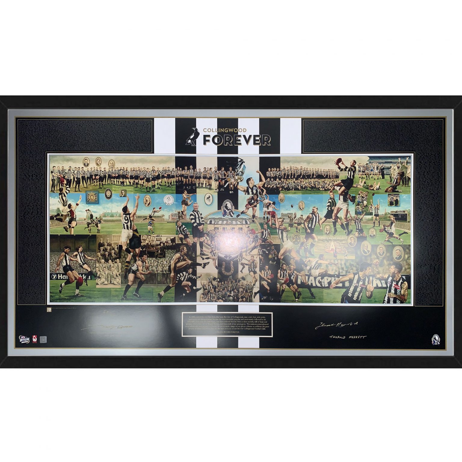Collingwood Forever Legends Hand Signed & Framed 125th Anniversary ...
