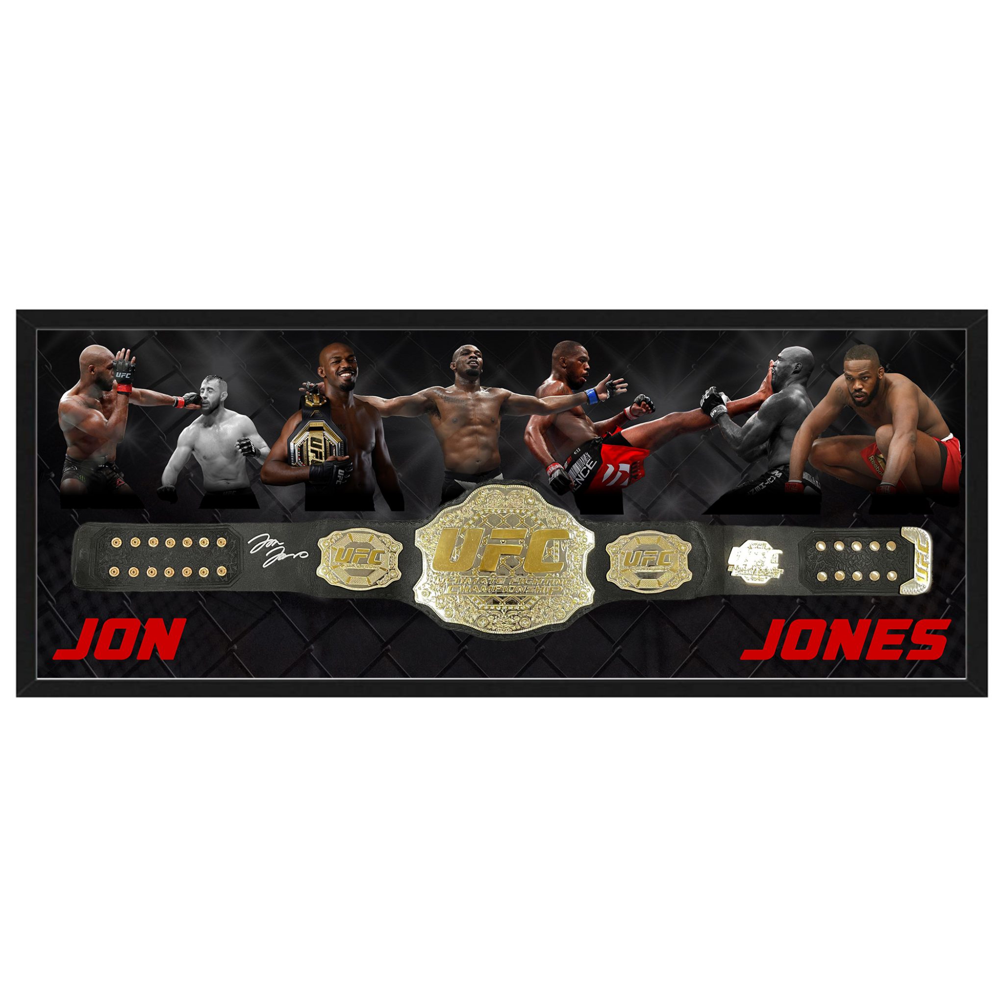 UFC - Jon Jones Signed & Framed Classic Championship Belt | Taylormade ...