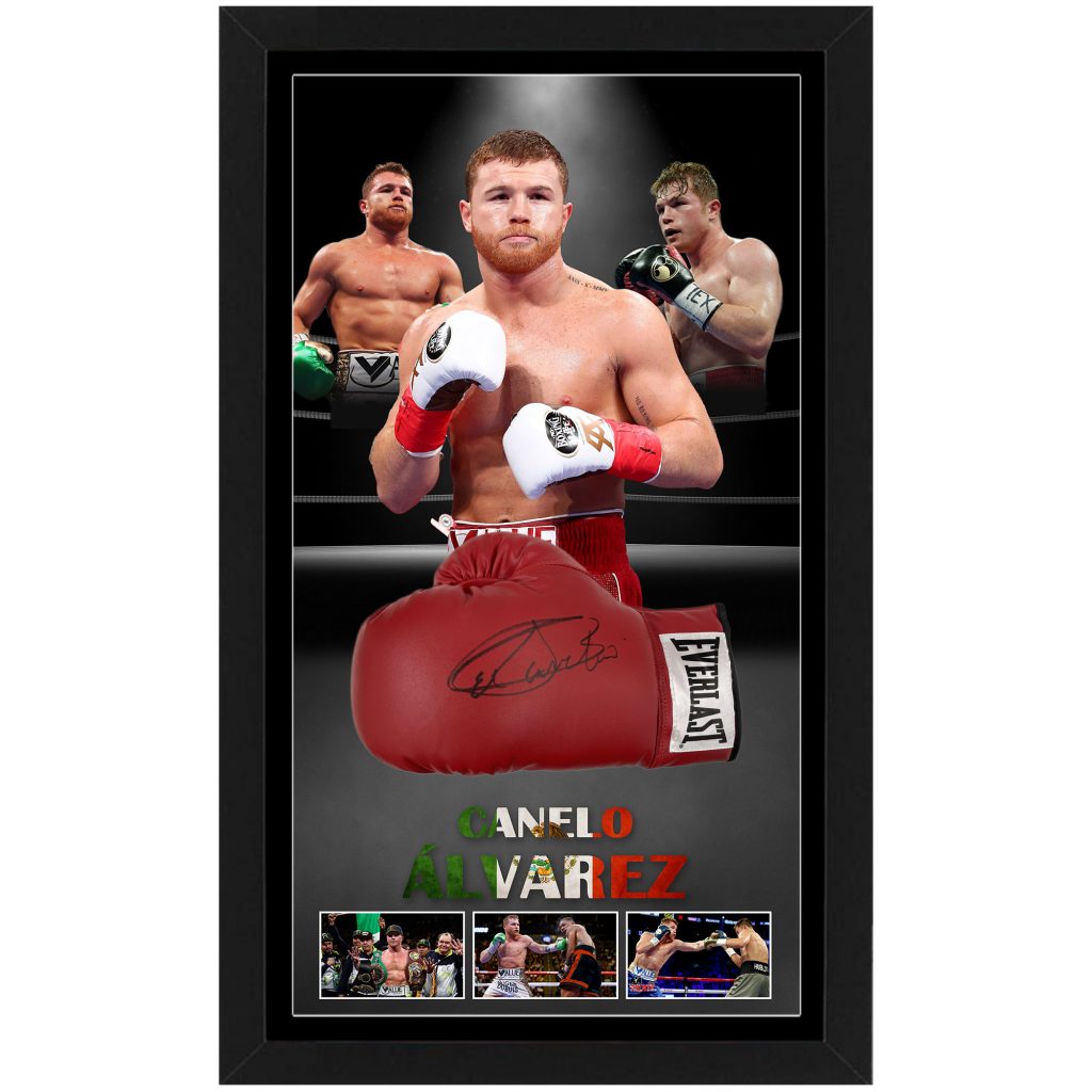 Boxing - Canelo Alvarez Signed & Framed Boxing Glove | Taylormade ...