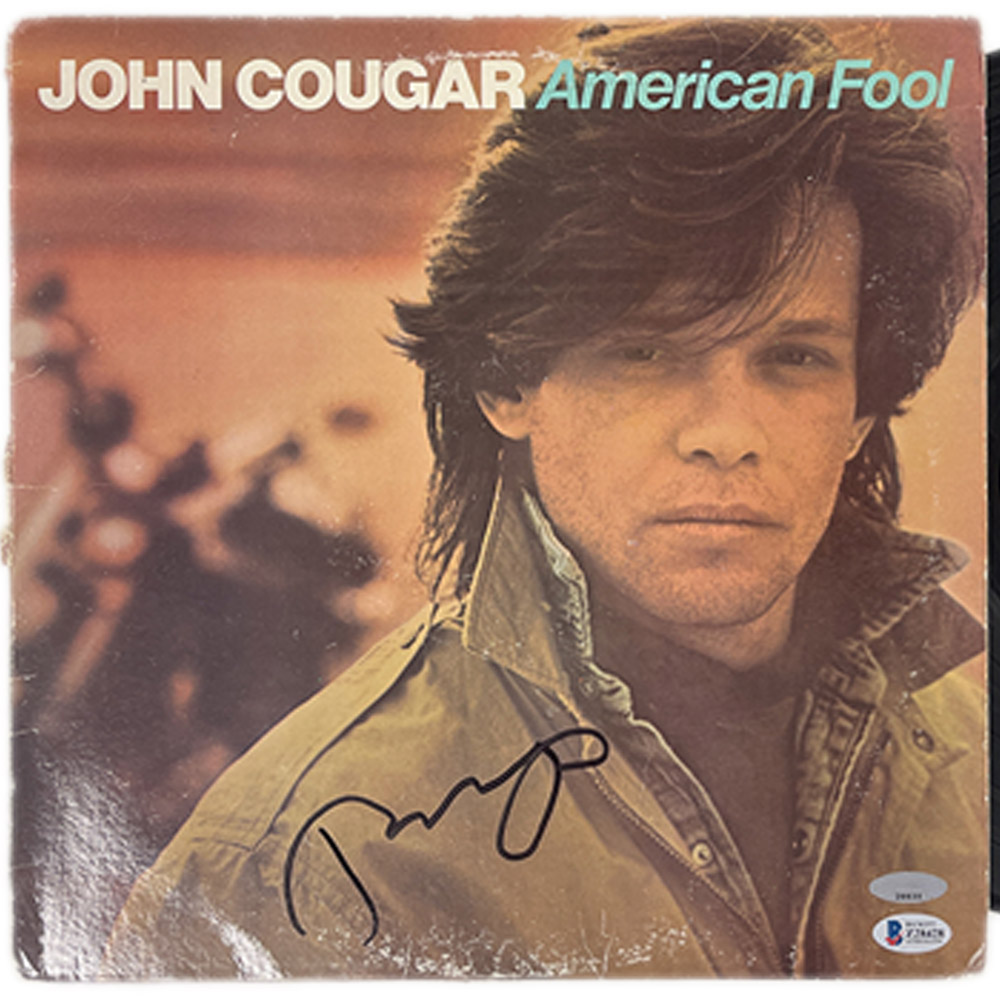 Music - John Cougar Mellencamp - John Cougar Signed & Framed Album ...