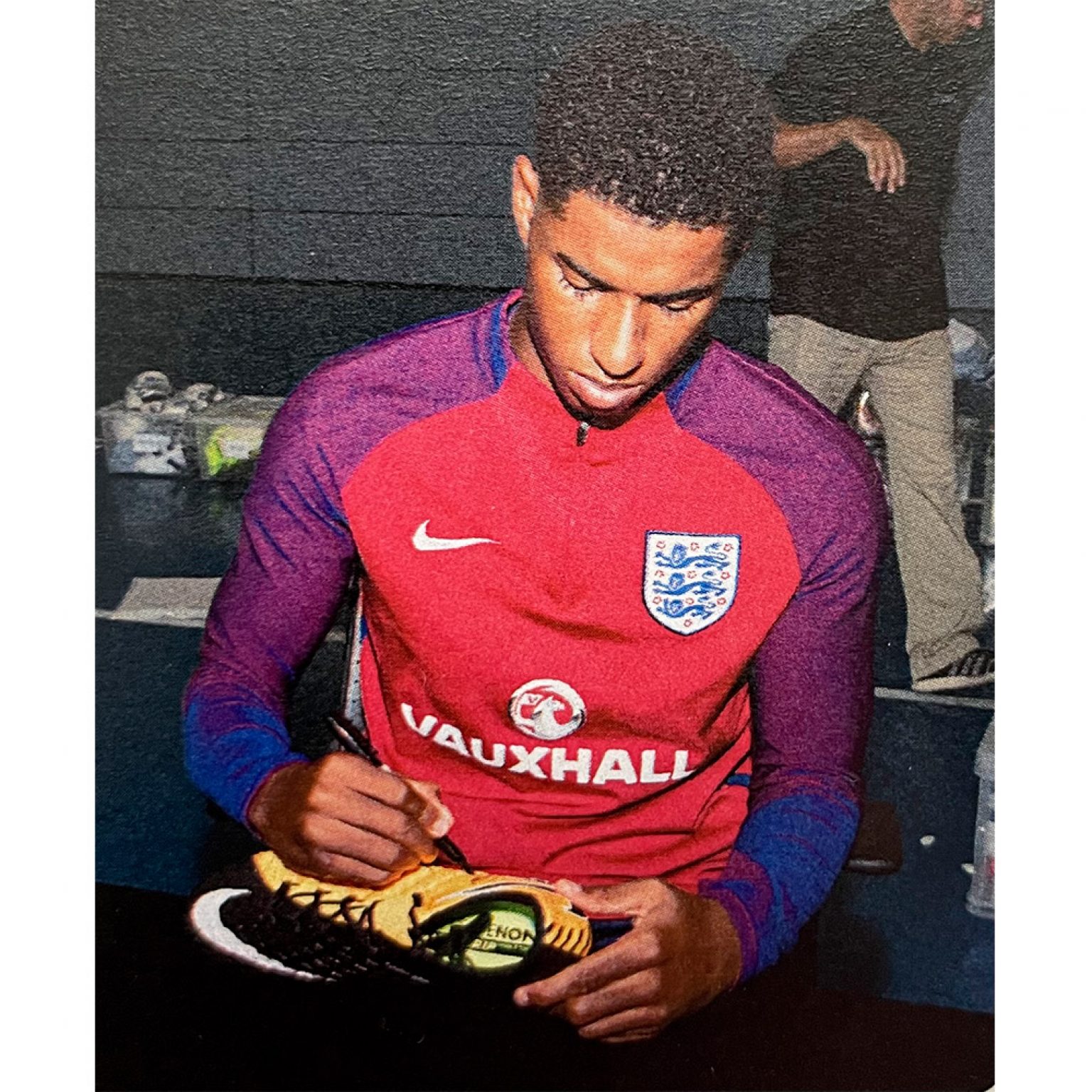 Soccer - Marcus Rashford Signed & Framed Soccer Boot | Taylormade ...