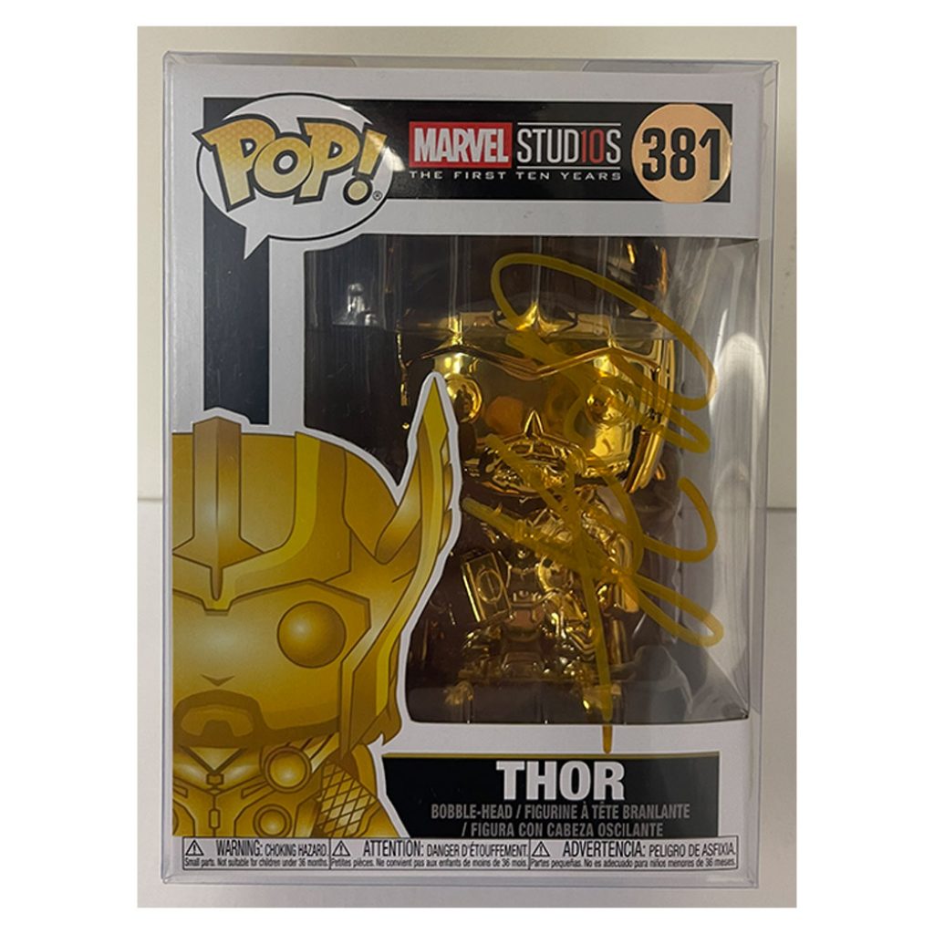 Marvel Thor - Chris Hemsworth Signed & Framed Photograph with 30cm Mini ...