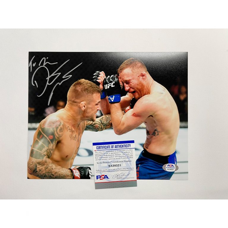 UFC - Dustin Poirier Signed & Framed 8x10 Photo Display (PSA COA ...