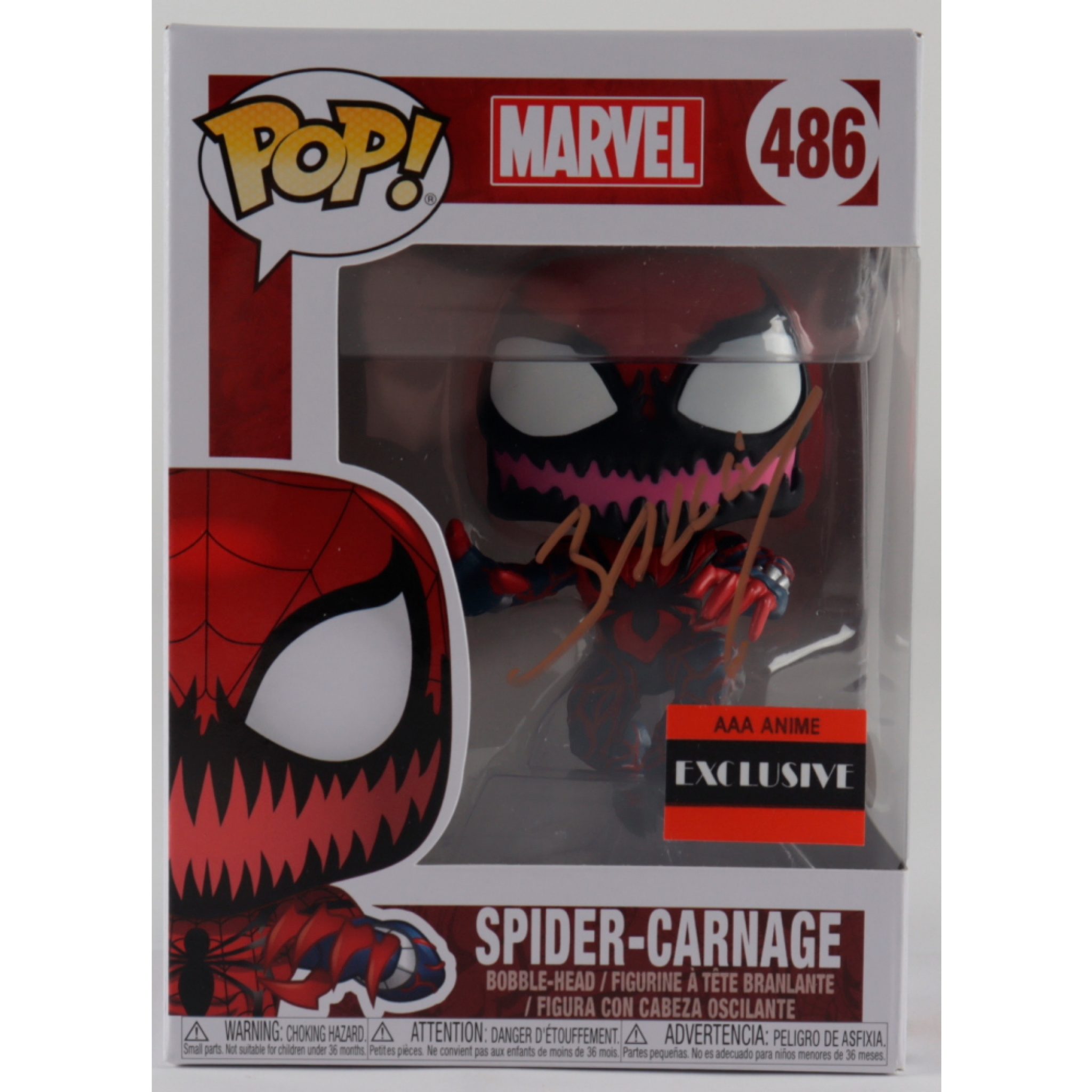 Mark Bagley - "Marvel" Spider-Carnage #486 Autographed Funko Pop! Vinyl ...