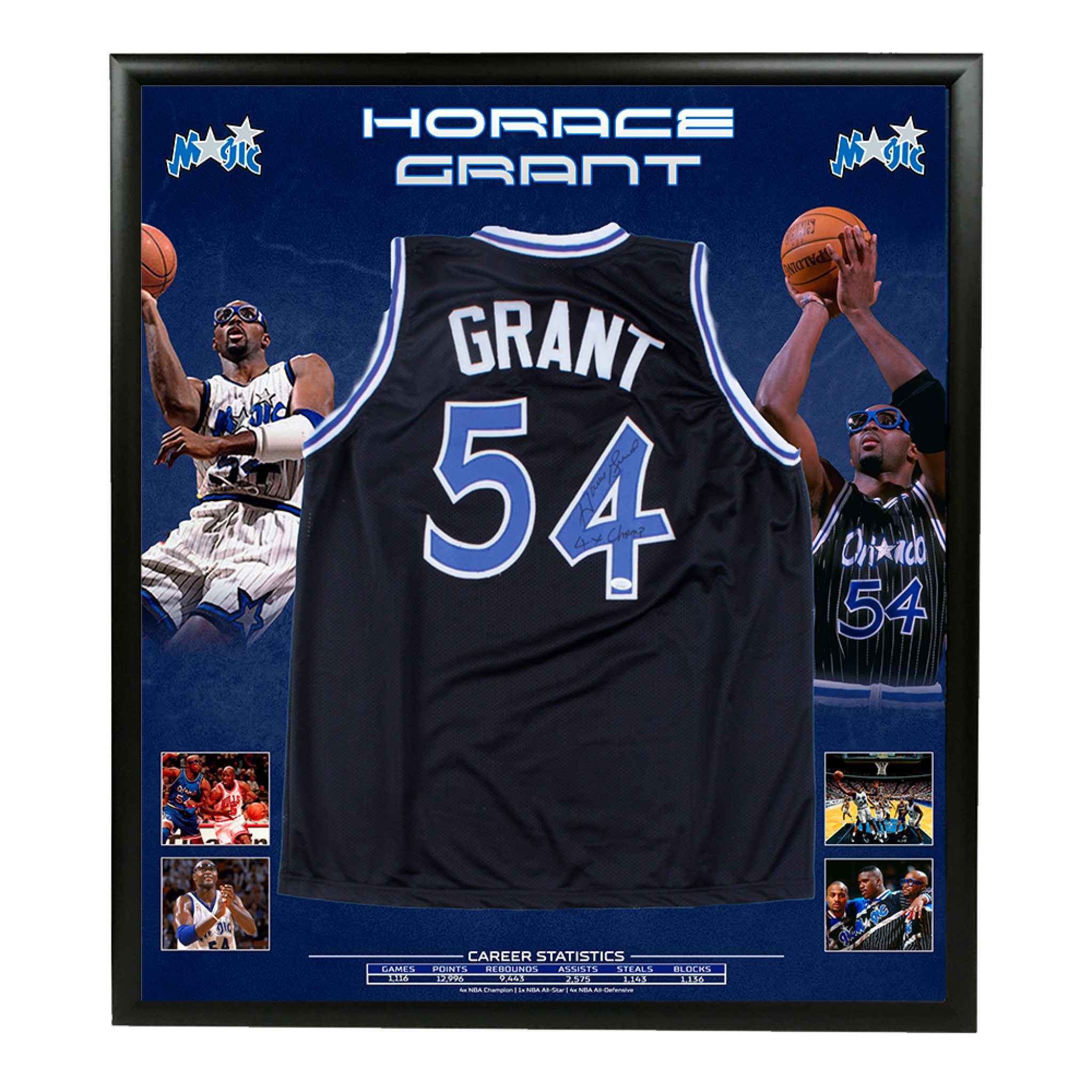 Basketball - Horace Grant Signed & Framed Orlando Magic Jersey (JSA COA ...