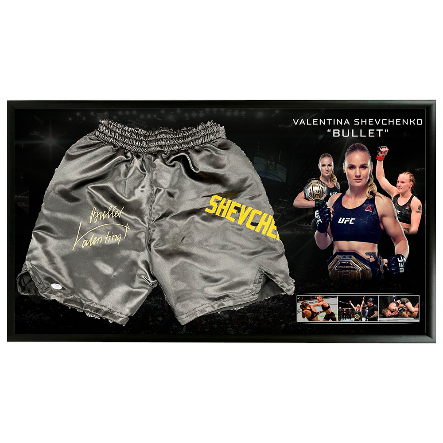 UFC - "Bullet" Valentina Shevchenko Signed & Framed UFC Trunks (PSA COA ...
