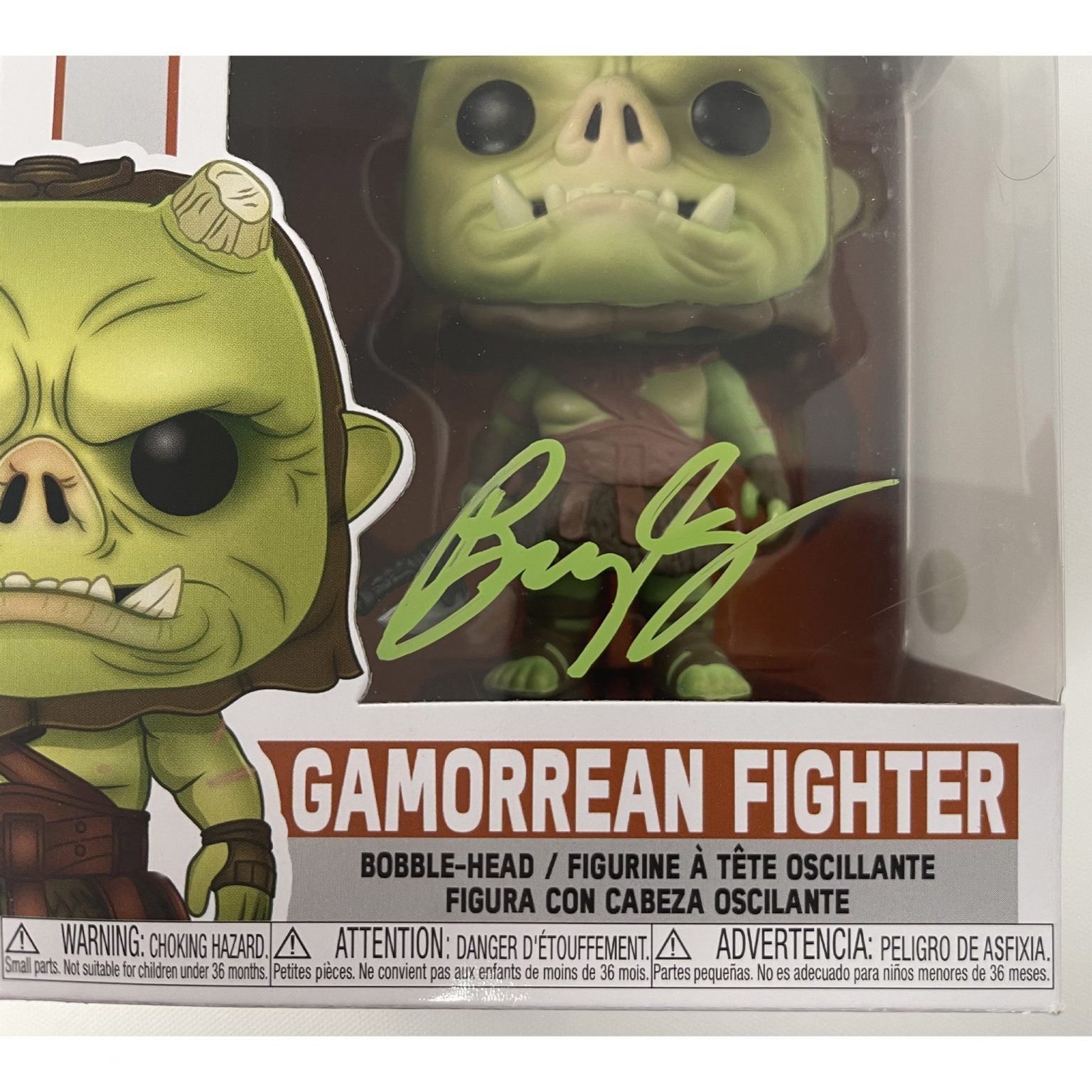 Barry Hanley - "Star Wars" Gamorrean Fighter #406 Autographed Funko Pop ...