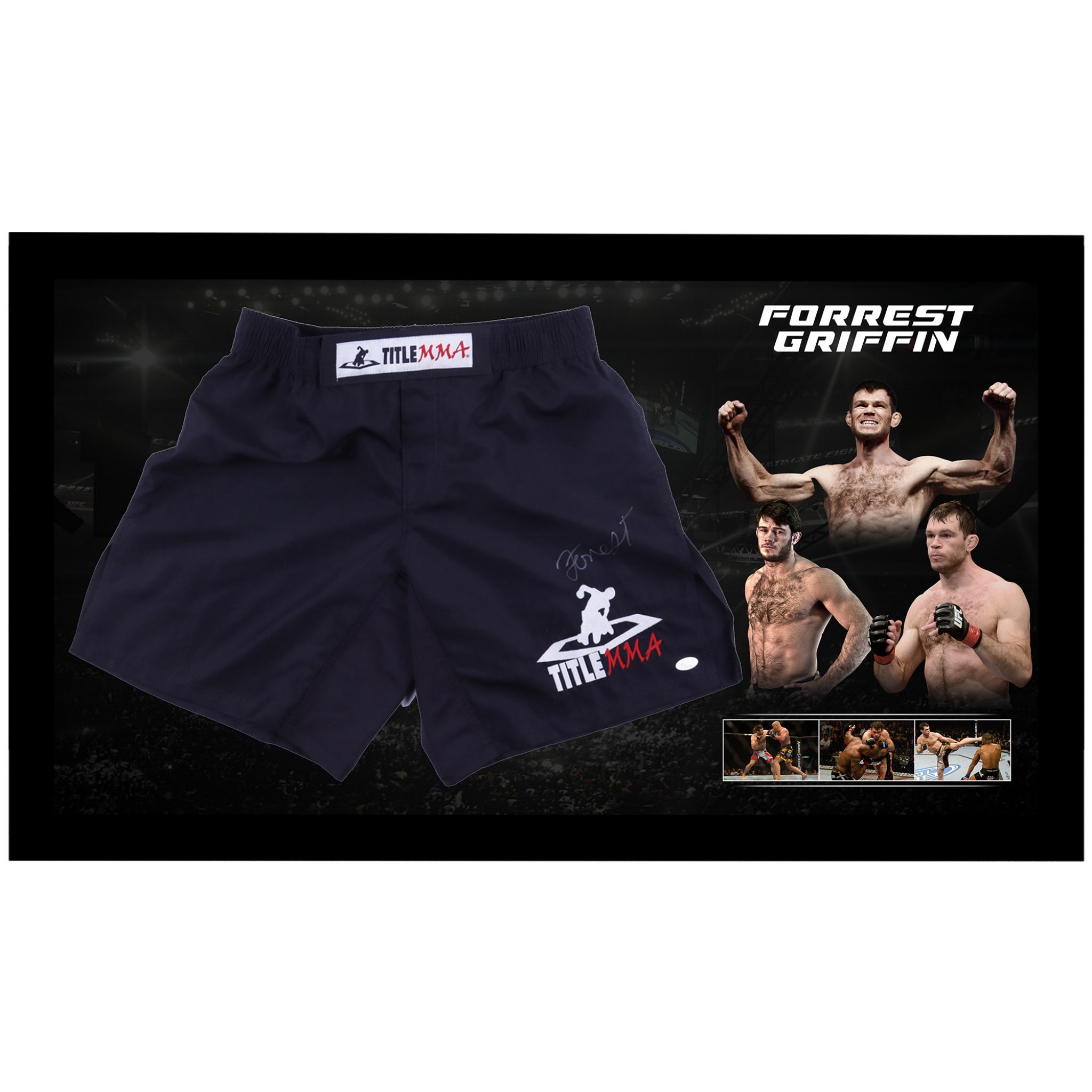 UFC - Forrest Griffin Signed & Framed MMA Trunks (JSA COA) | Taylormade ...
