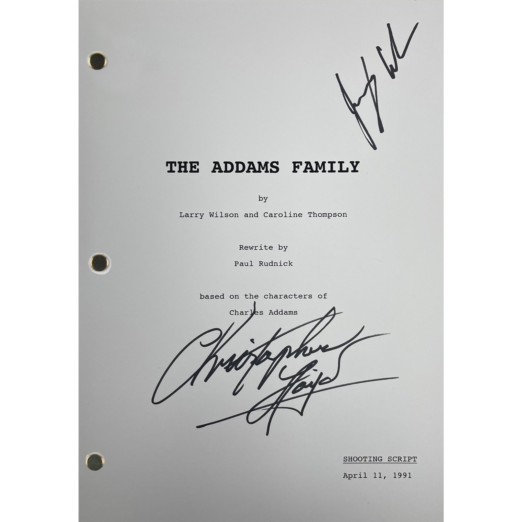 The Addams Family - Christopher Lloyd & Jimmy Workman Signed & Framed ...