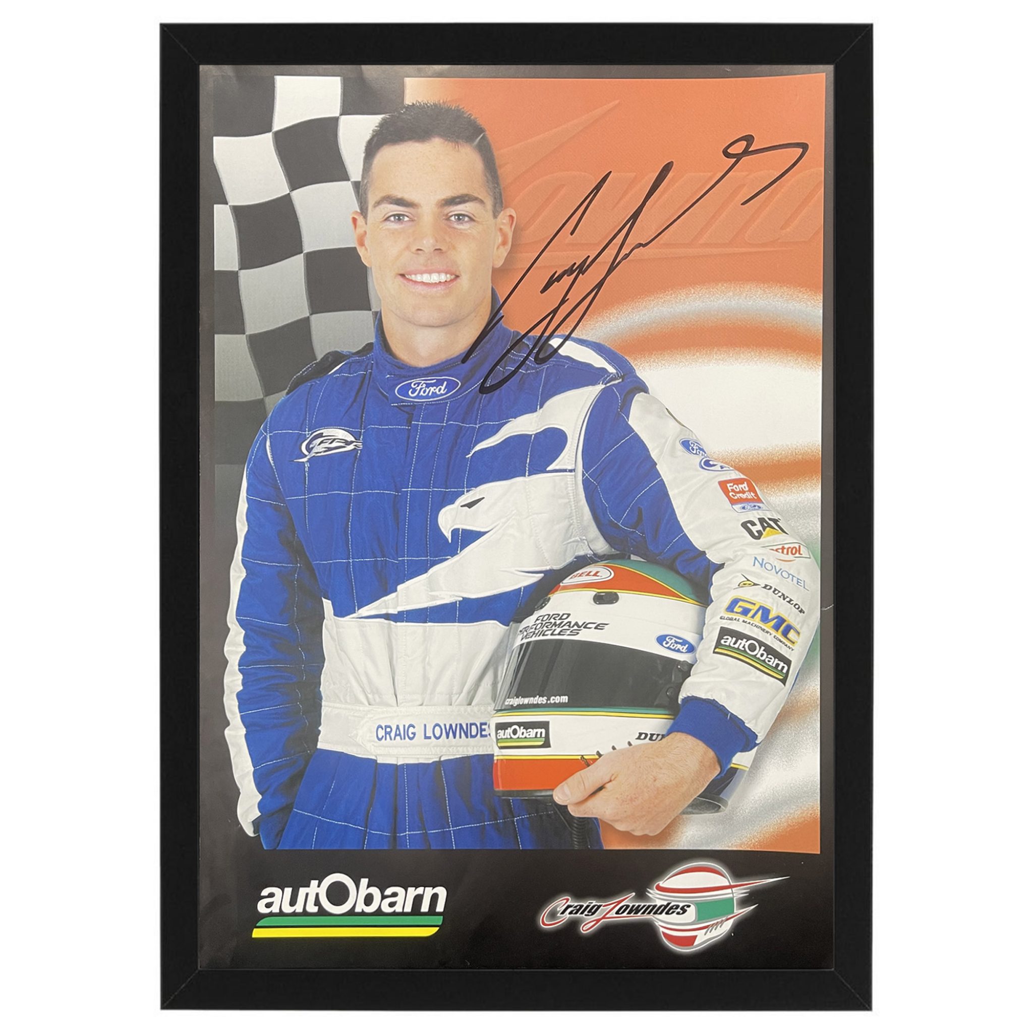 V8 Supercars - Craig Lowndes Signed & Framed Ford FPV Hero Shot ...