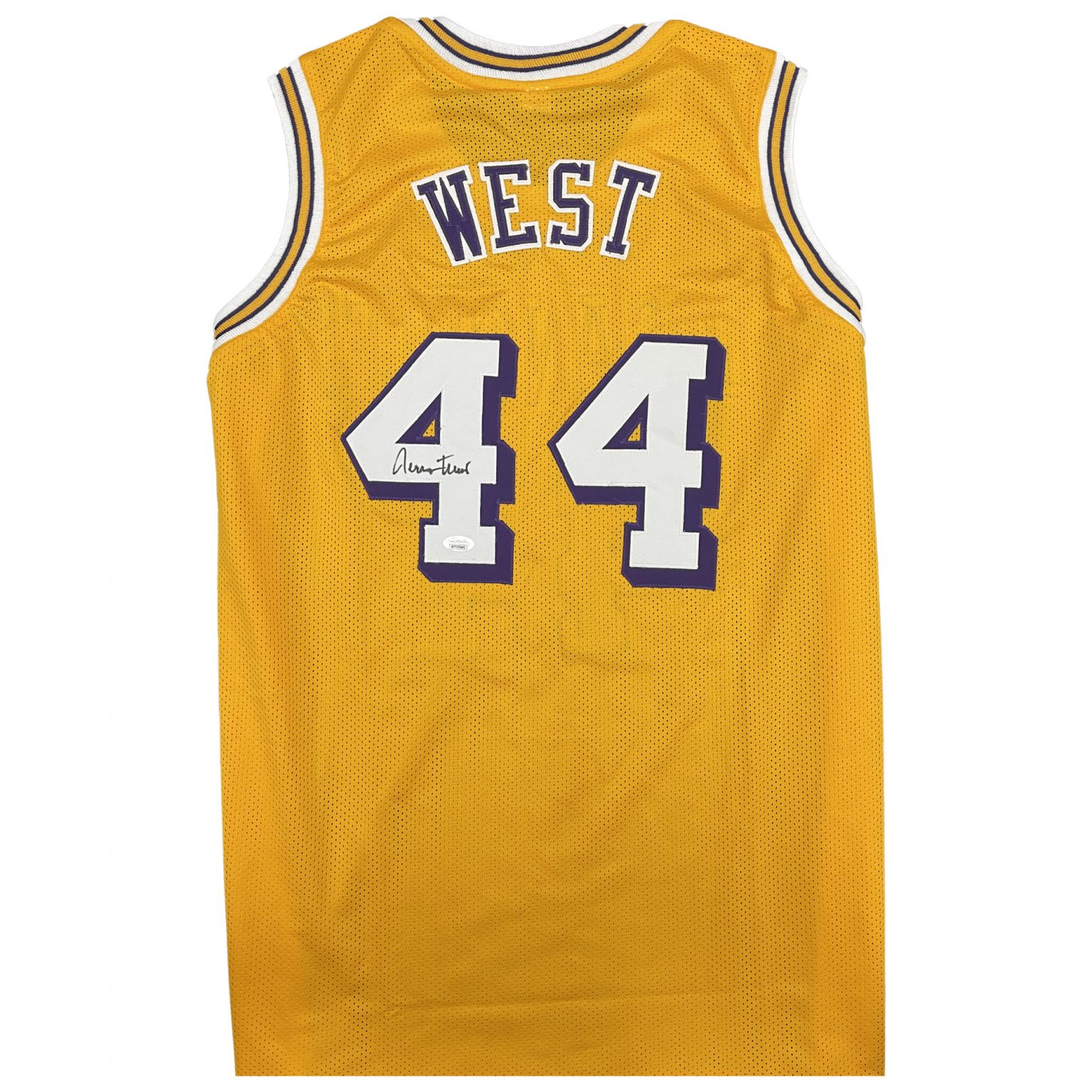 Basketball - Jerry West Signed & Framed Los Angeles Lakers Jersey (JSA ...