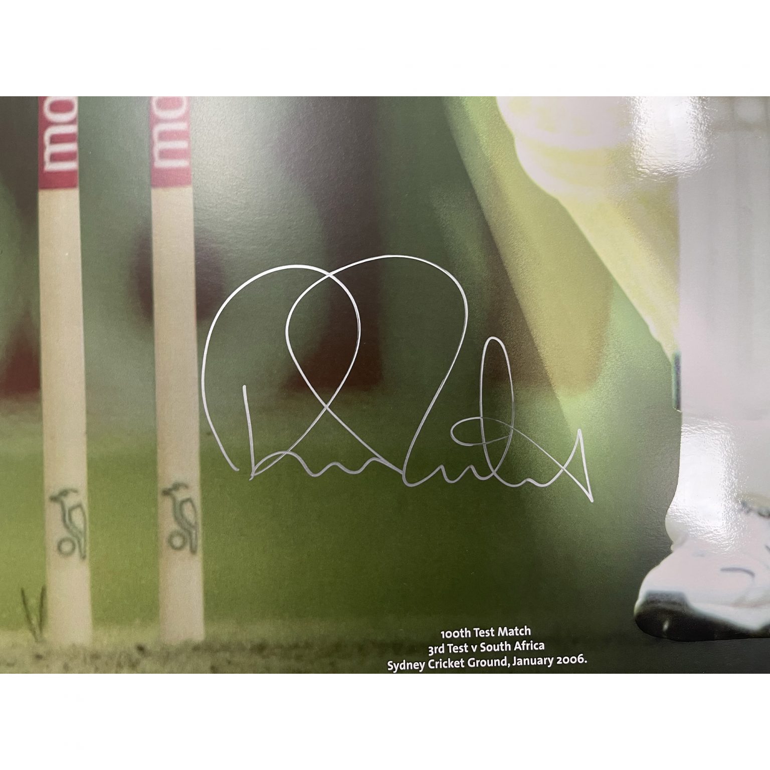 Cricket - Ricky Ponting "One Hundred Tests" Signed & Framed Ballistic ...