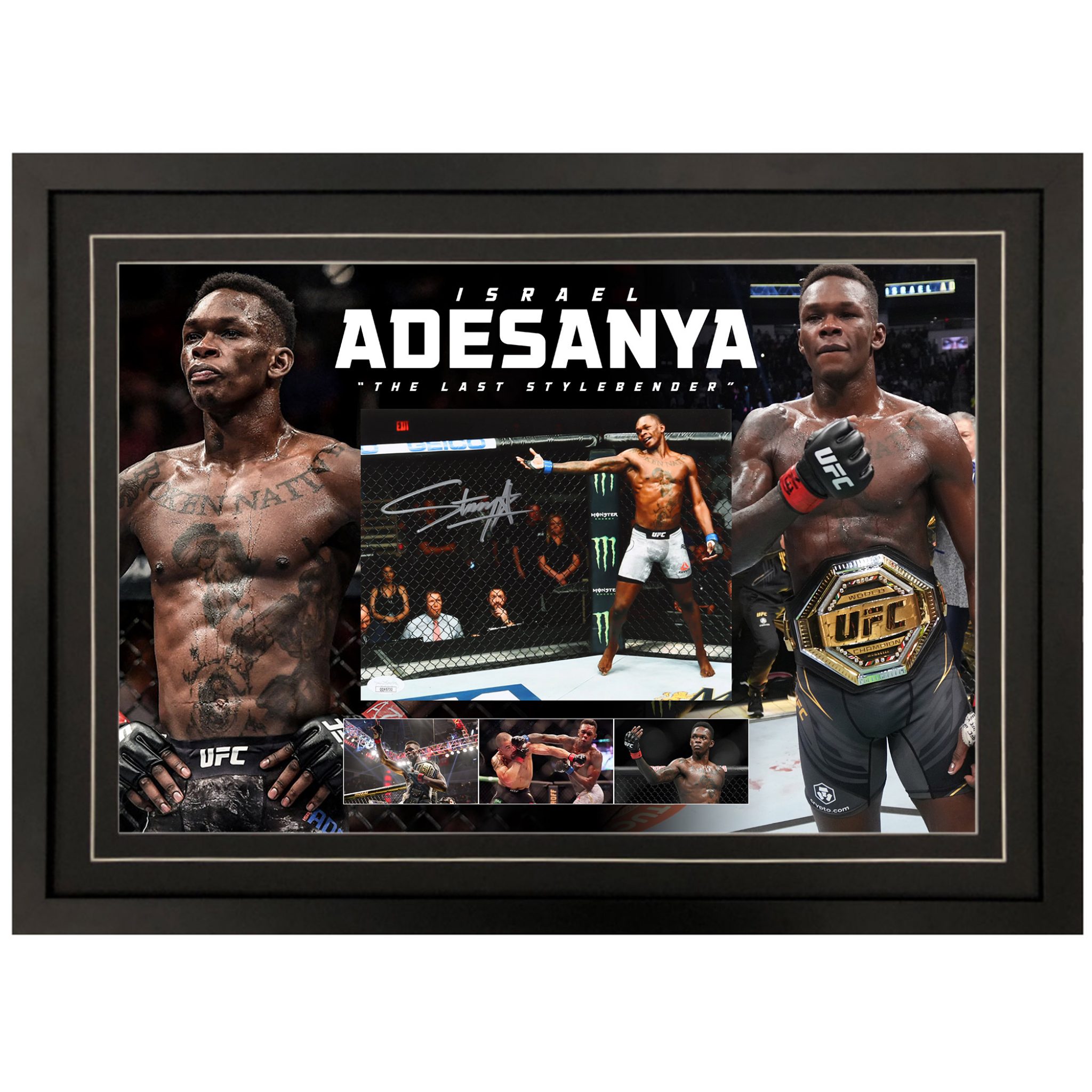 UFC - Israel Adesanya Signed & Framed 8x10 Photo Display (JSA COA ...