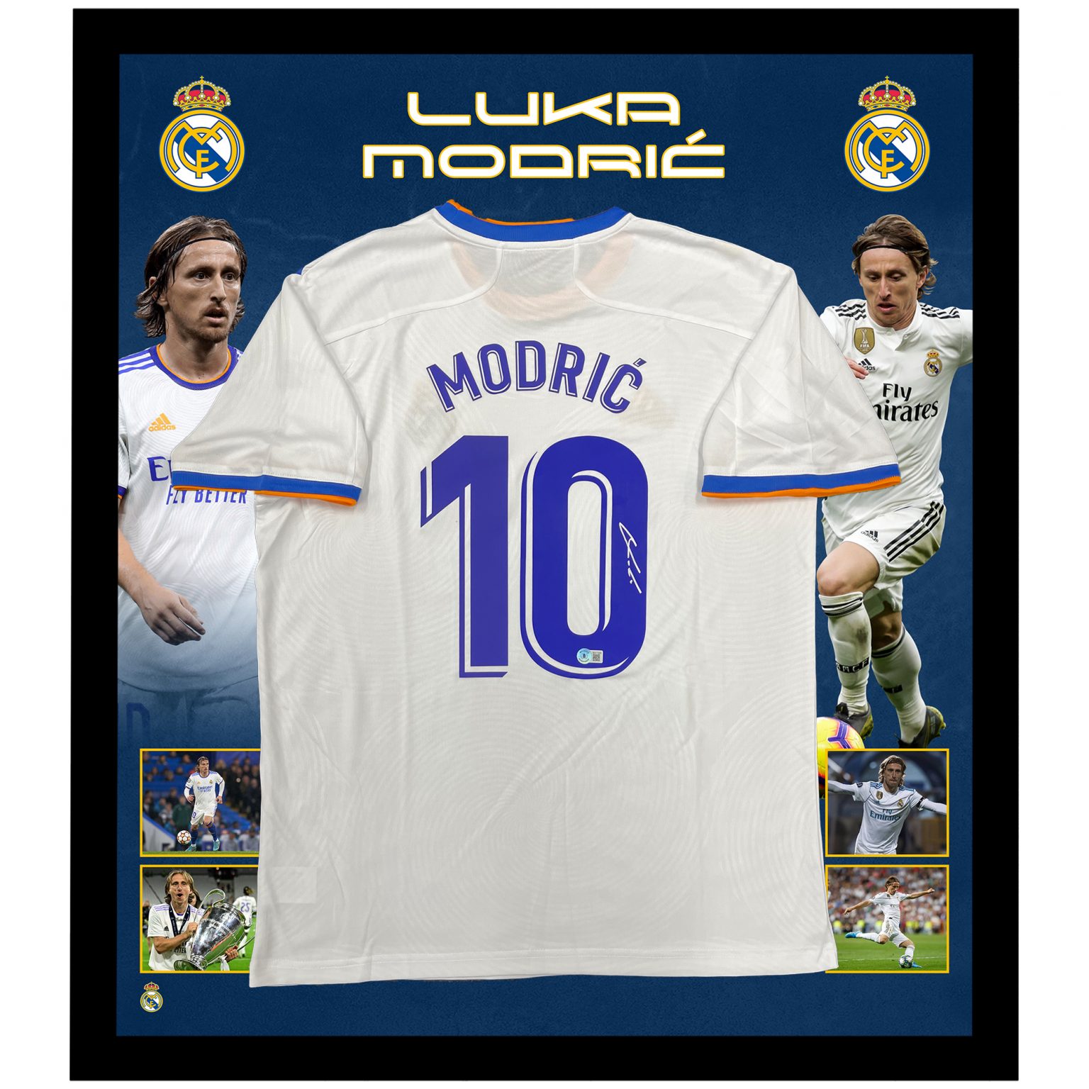 Soccer – Luka Modric Signed & Framed Real Madrid Jersey (Beckett COA ...