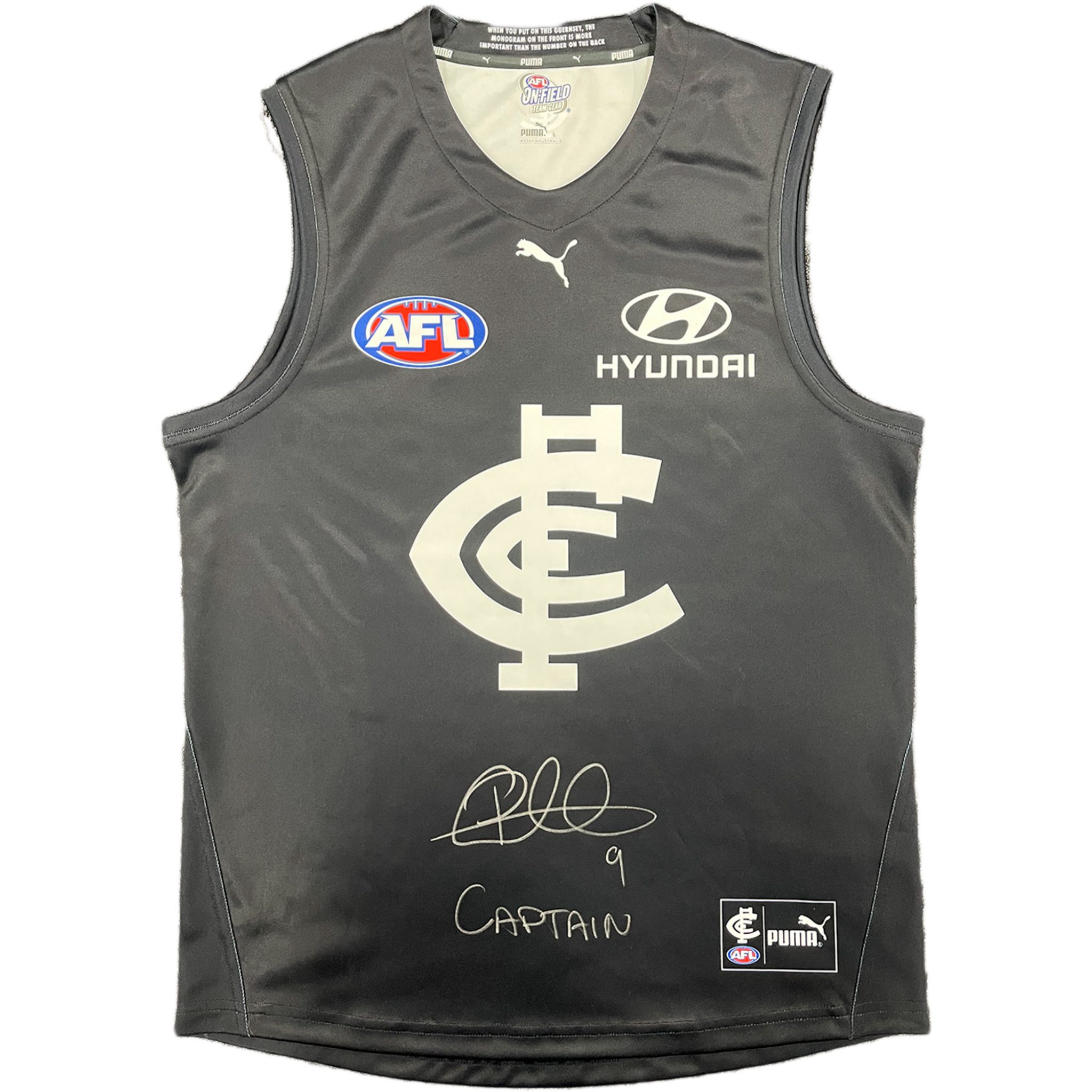 Carlton Blues - Patrick Cripps Signed & Framed Carlton Guernsey ...