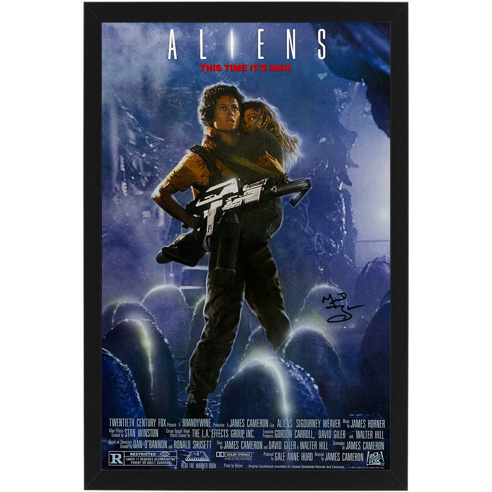Michael Biehn - Signed & Framed Aliens Movie Poster | Taylormade ...