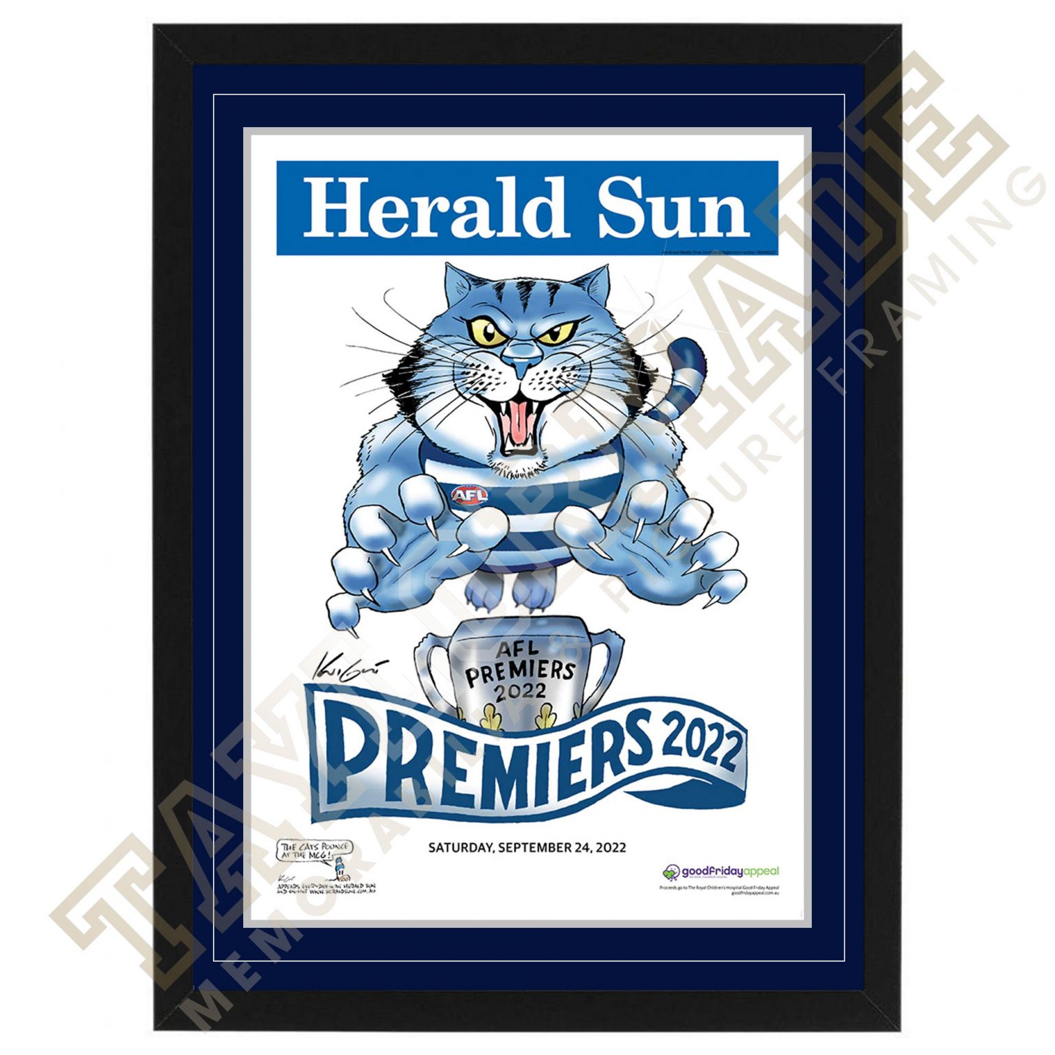 Geelong Cats – 2022 AFL Grand Final Premiership Mark Knight Deluxe ...