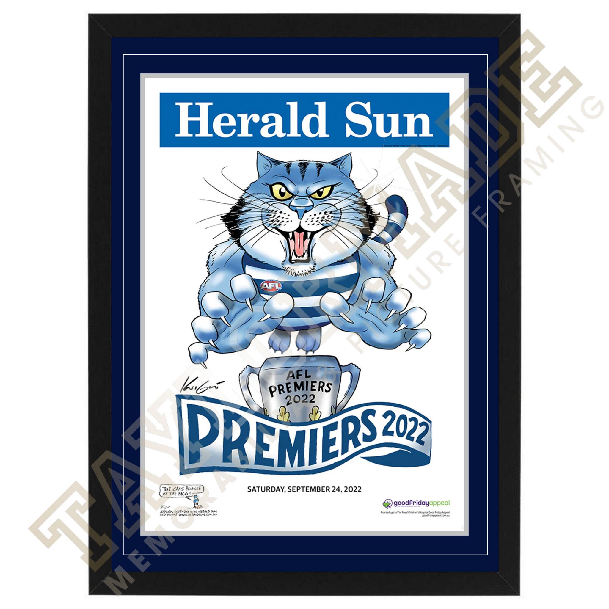Geelong Cats – 2022 AFL Grand Final Premiership Mark Knight Deluxe ...