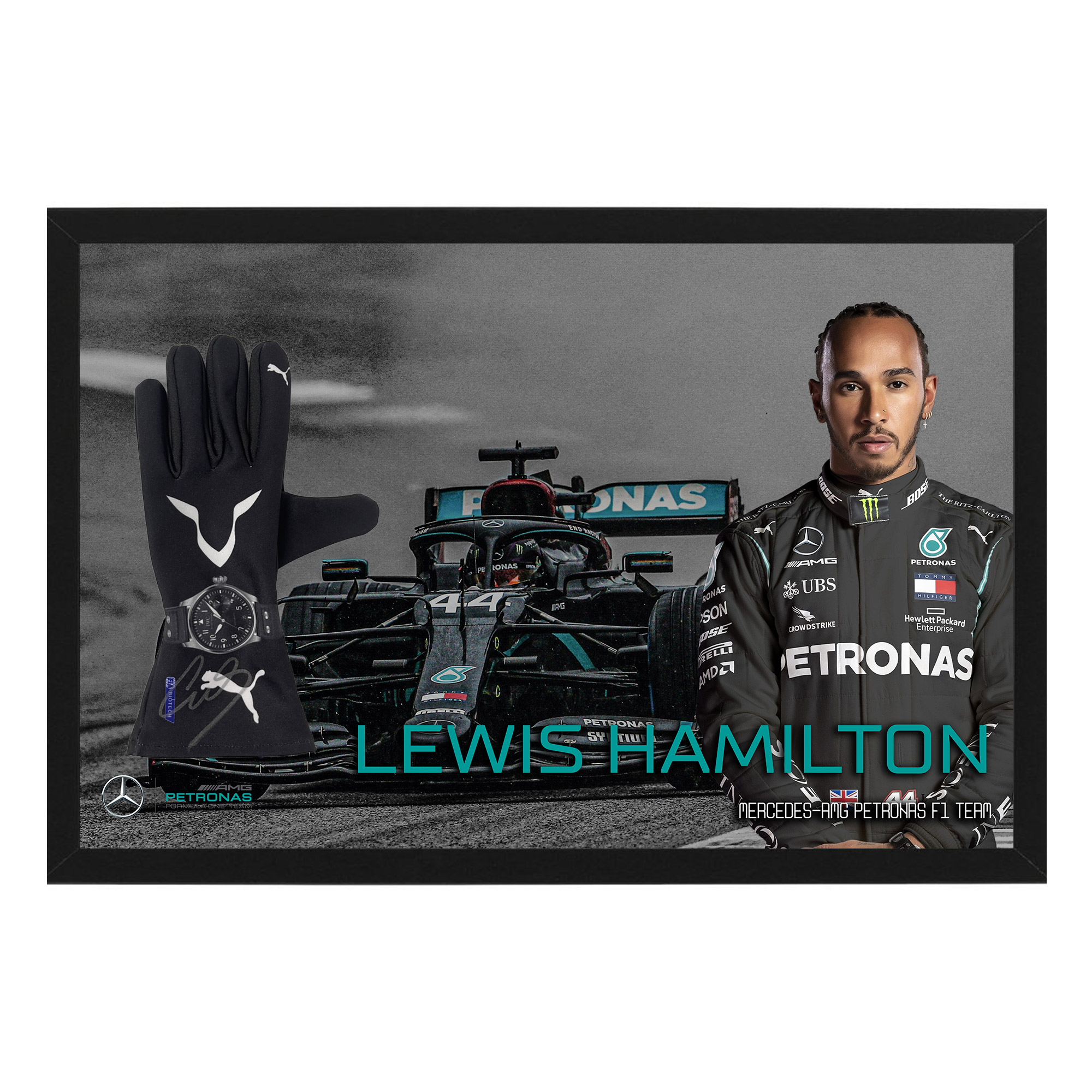 Formula 1 - Lewis Hamilton Signed & Framed Racing Glove | Taylormade ...