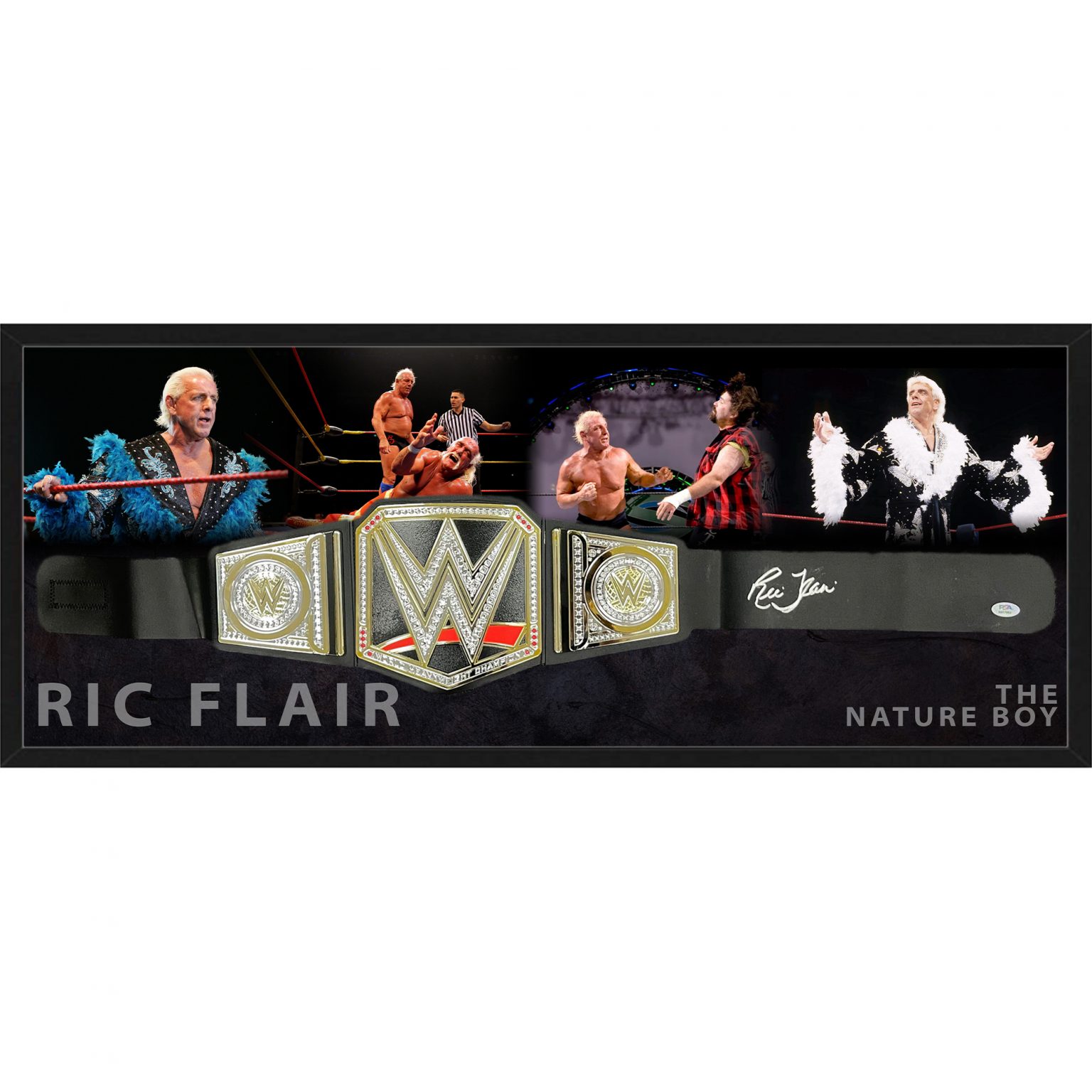 Ric Flair - Signed & Framed Replica WWE Title Belt (PSA Hologram ...