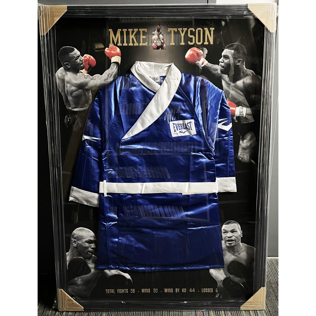Boxing - Mike Tyson Signed & Framed "USA" Trunks | Taylormade ...