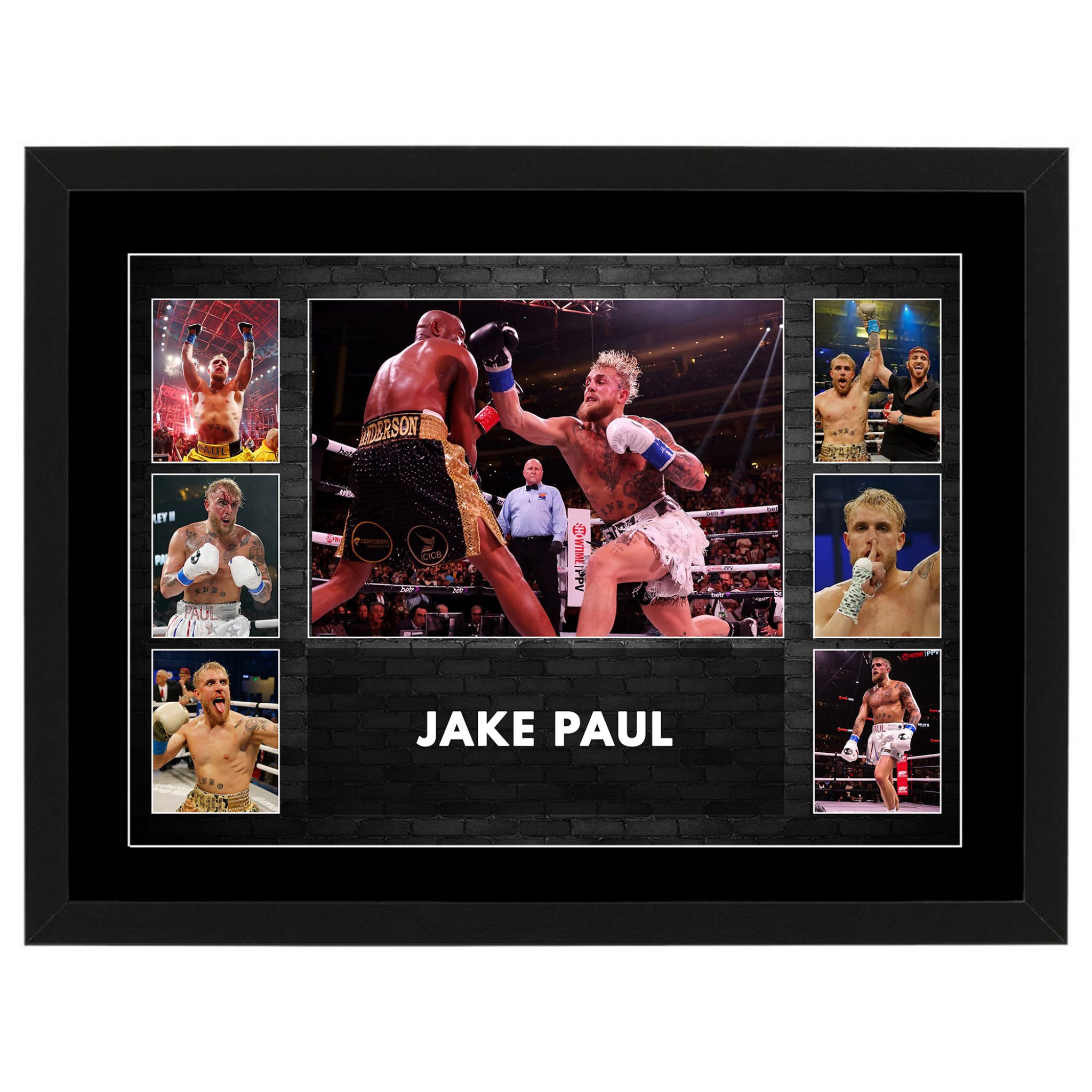 Boxing - Jake Paul Framed Pre Print Collage | Taylormade Memorabilia ...