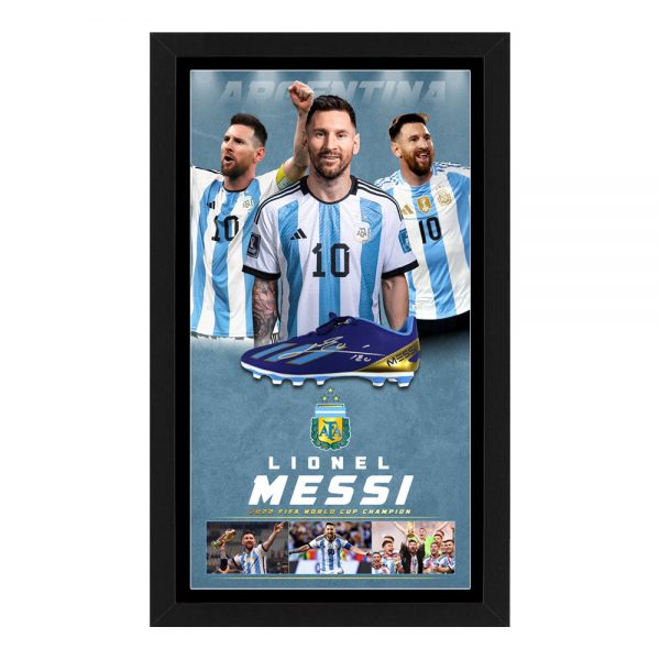 Soccer - Lionel Messi Argentina 2022 World Cup Champion Signed & Framed ...