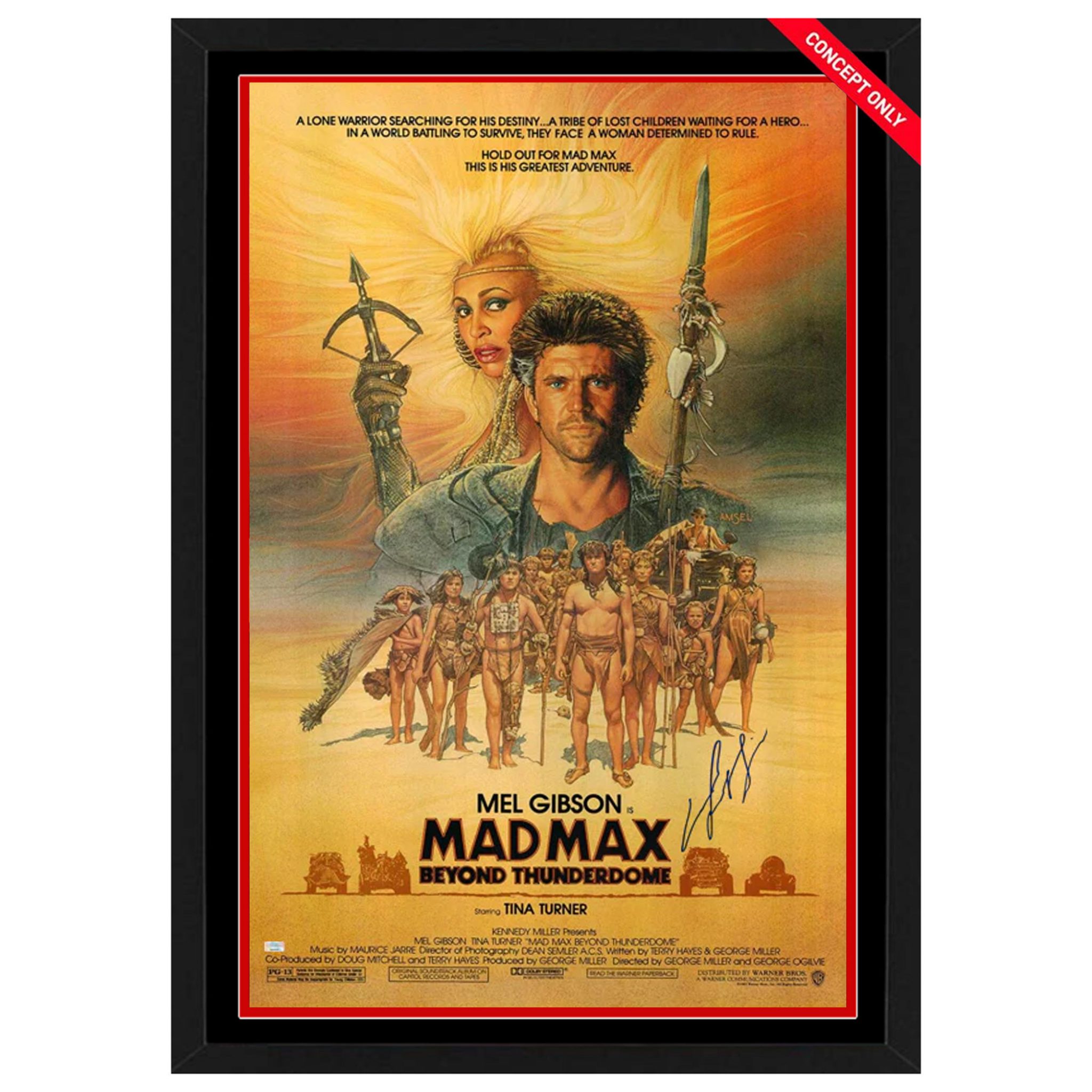 Mel Gibson - "Mad Max Beyond Thunderdome (1985)" Signed & Framed ...