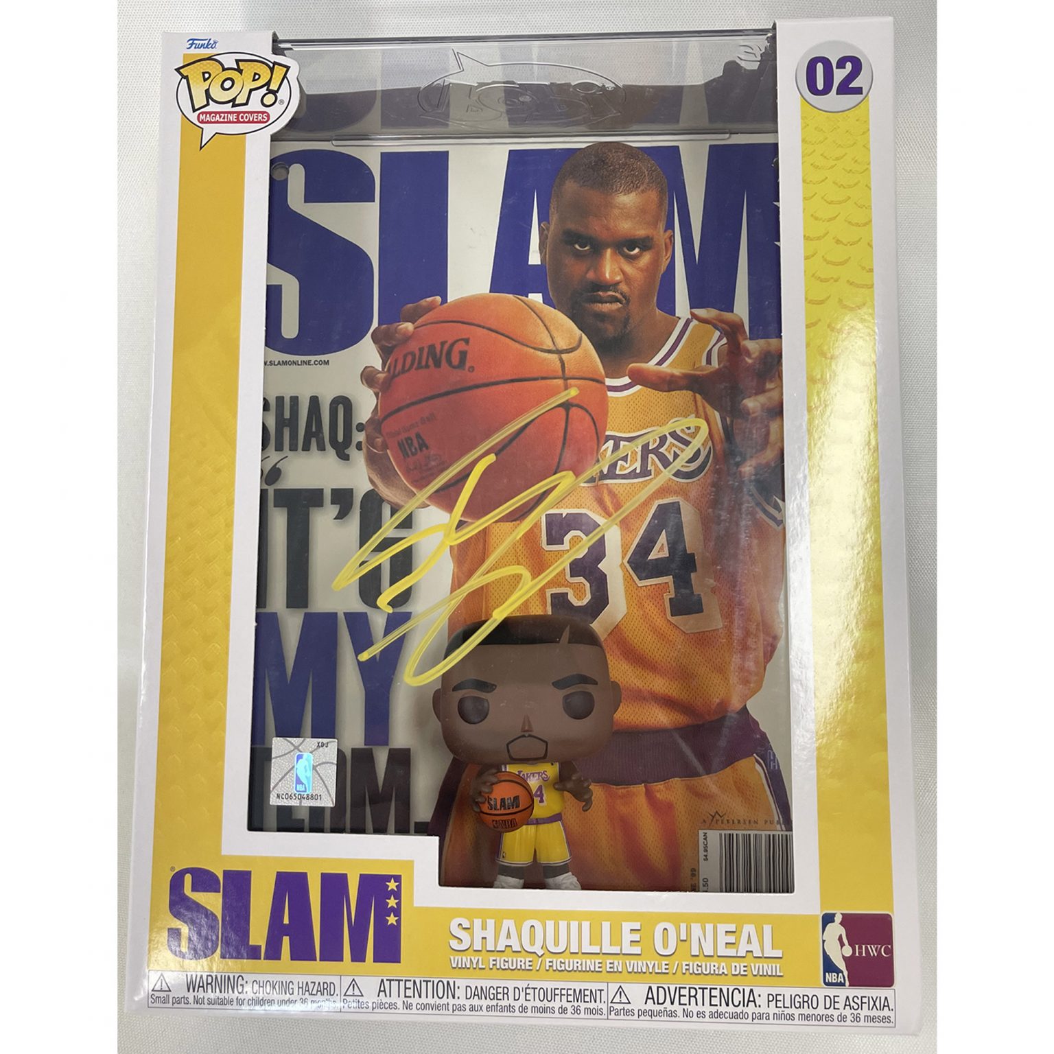 Shaquille ONeal - "NBA" Los Angeles Lakers SLAM Magazine Autographed ...