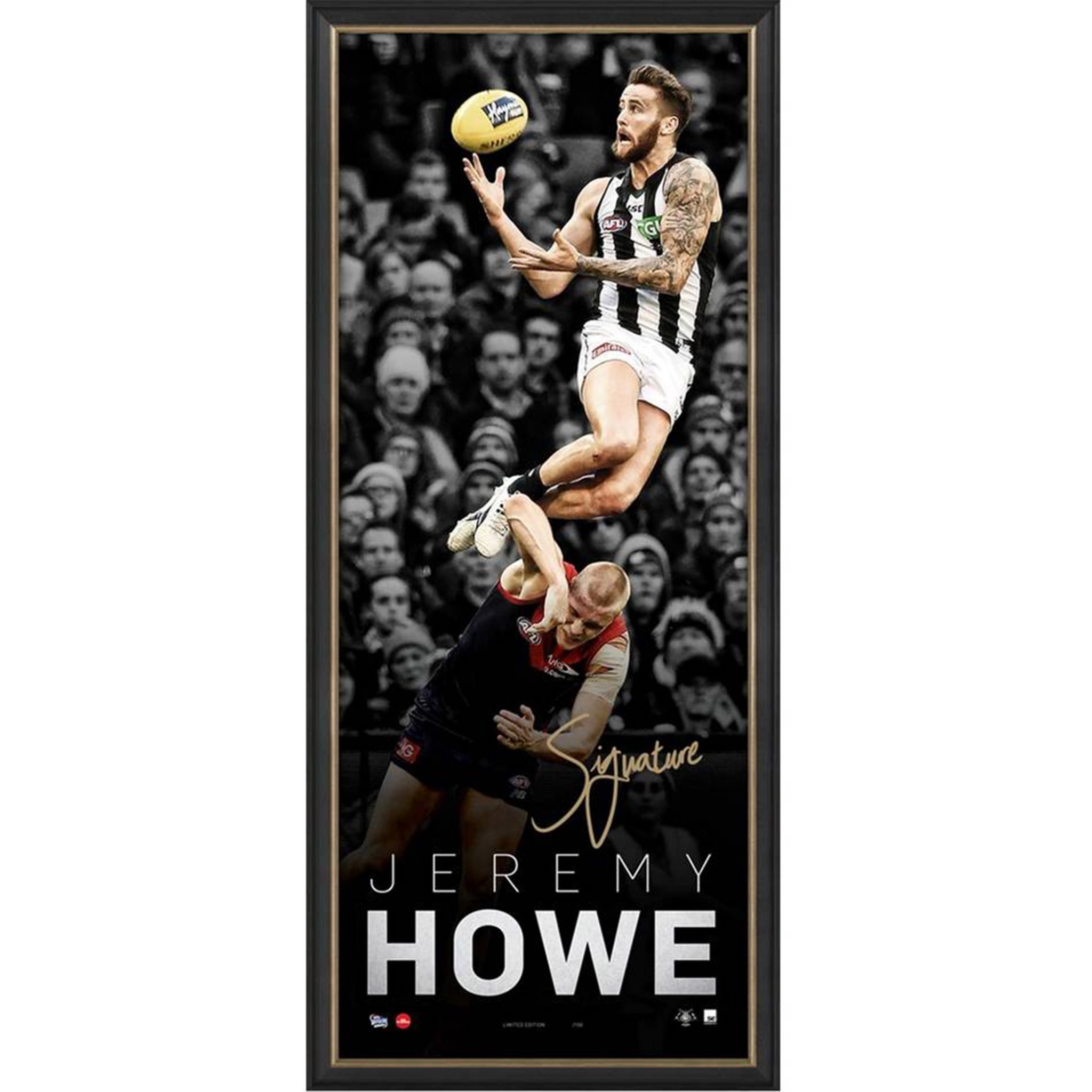 Collingwood Magpies - JEREMY HOWE Signed & Framed Mark Lithograph ...