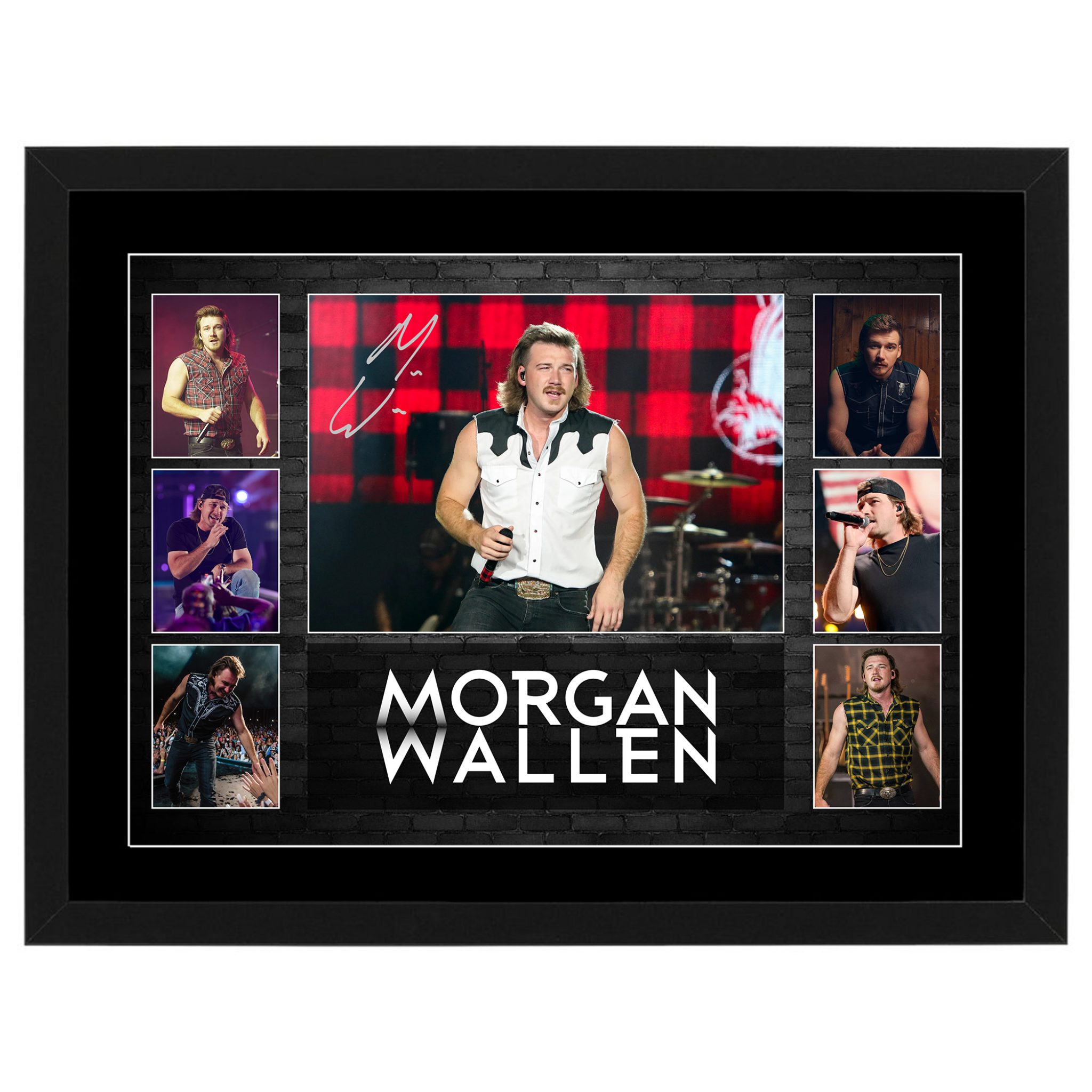 Music - Morgan Wallen Framed Pre Print Collage | Taylormade Memorabilia ...
