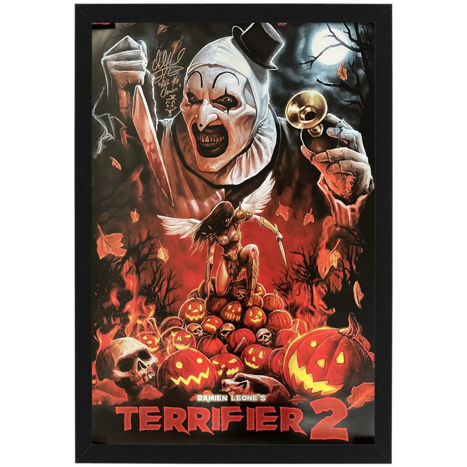 David Howard Thornton - "Terrifier 2" Signed & Framed Movie Poster ...